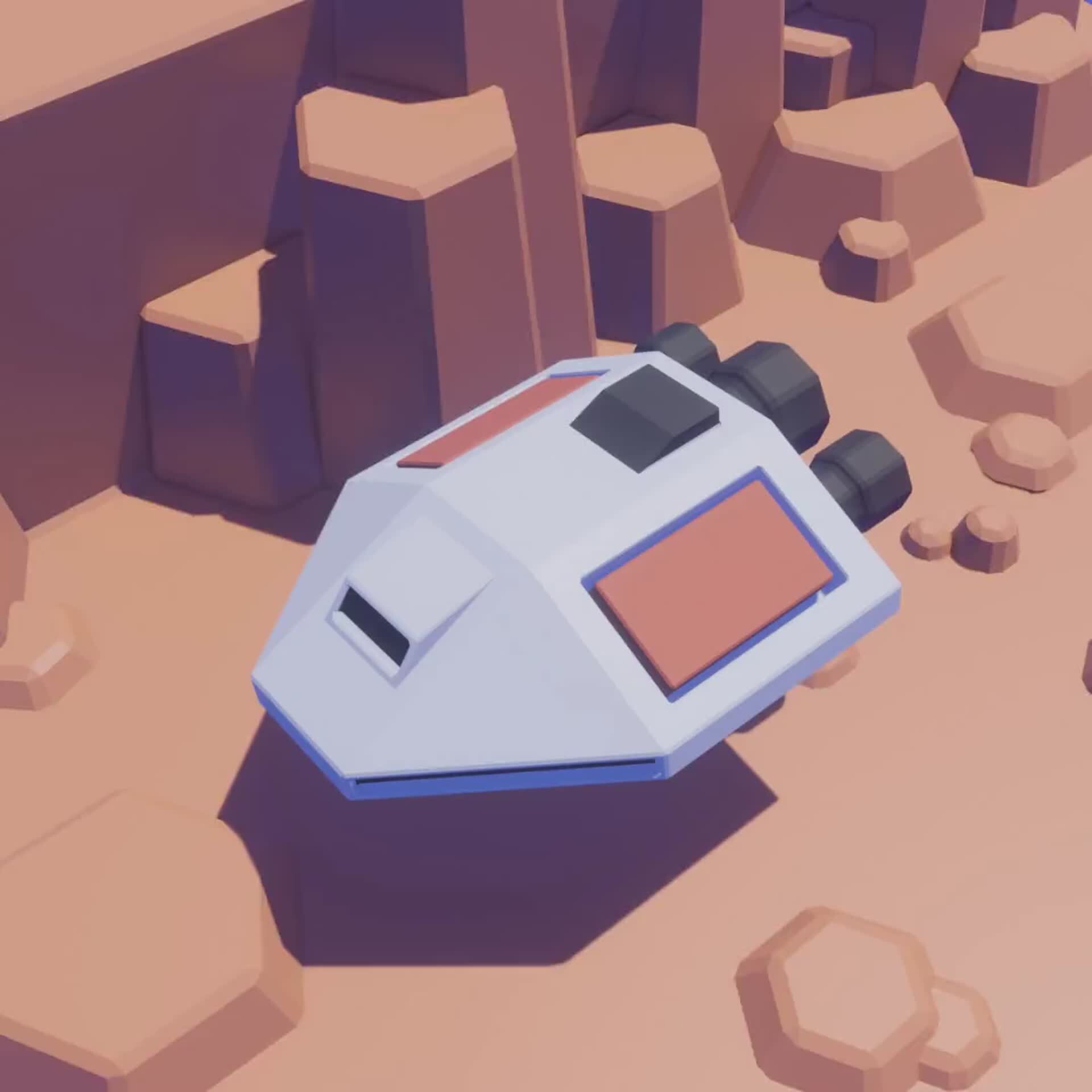 ArtStation - Spacecraft animation loop