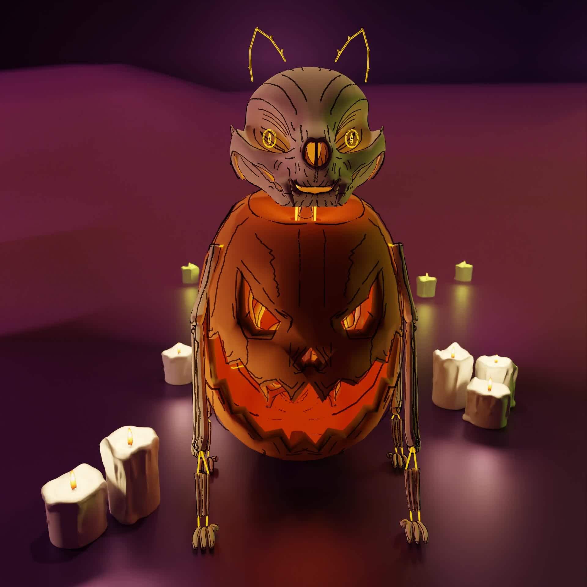 ArtStation - Spooky Cat 🎃