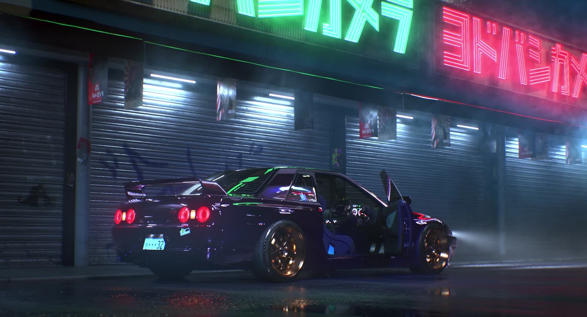 ArtStation - GODZILA NIGHT - Nissan GTR R32 Pandem widebody kit
