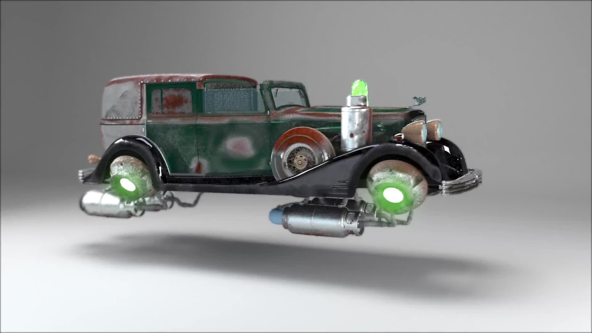 ArtStation - Student project: flying car (2020)