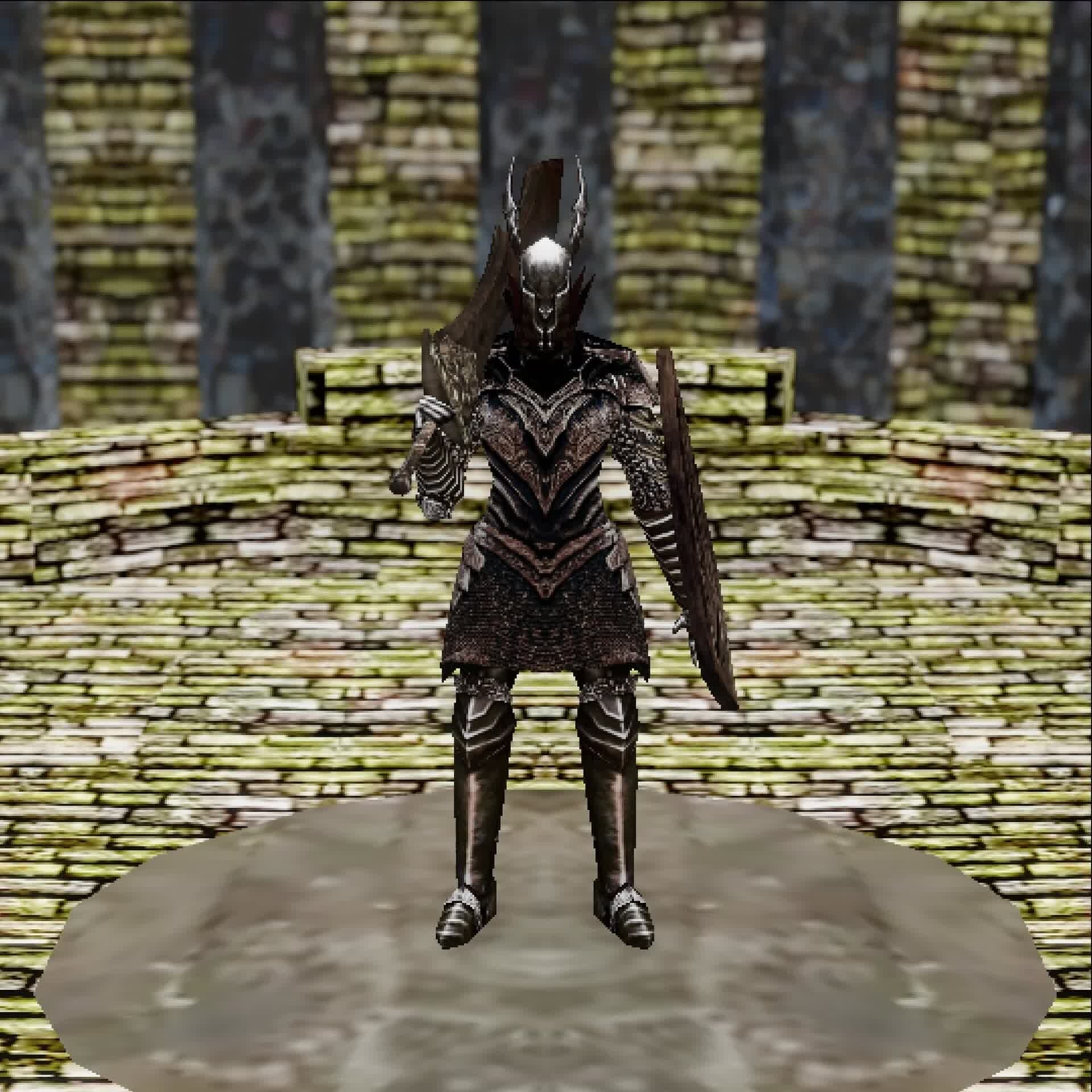 Blob Man - Low Poly, Black Knight, Dark Souls 1