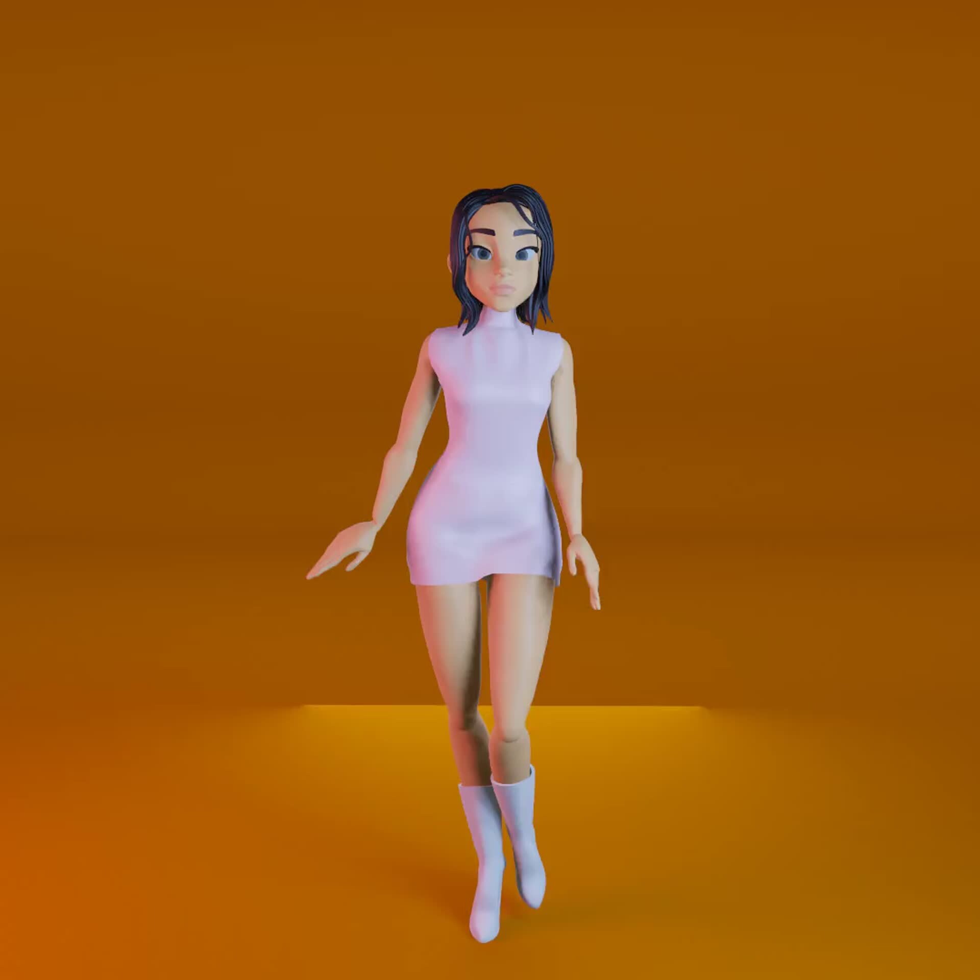 ArtStation - Sculpt of a girl for metaverse