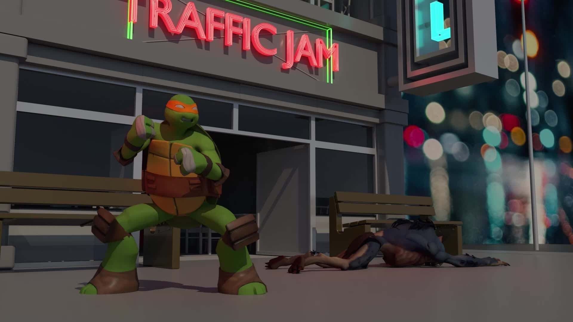 ArtStation - Mikey Fight Scene