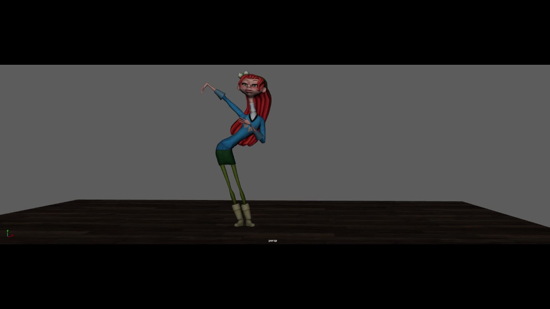 ArtStation - Stretchy Girl Dance - Animation