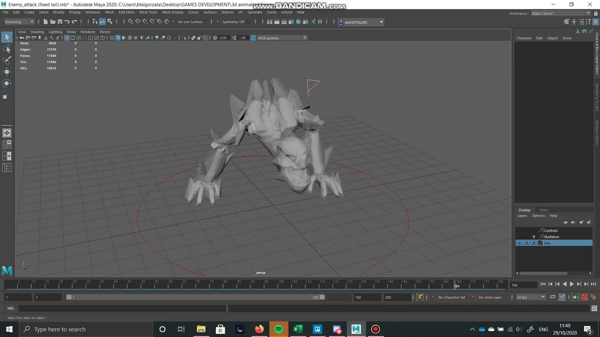 ArtStation - Ice skeleton 3D animations (Throwback Thursday)