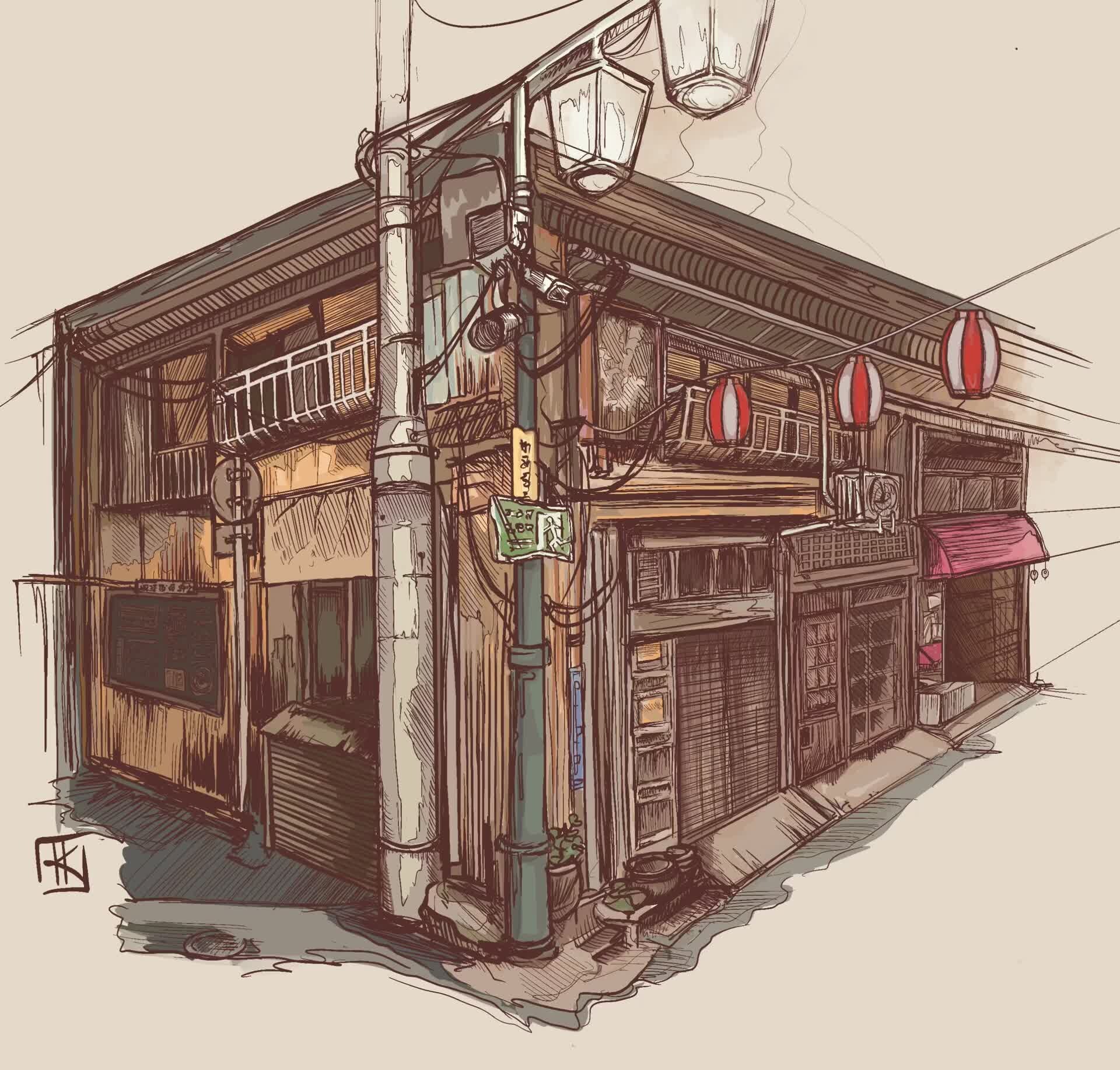ArtStation - Asian streets