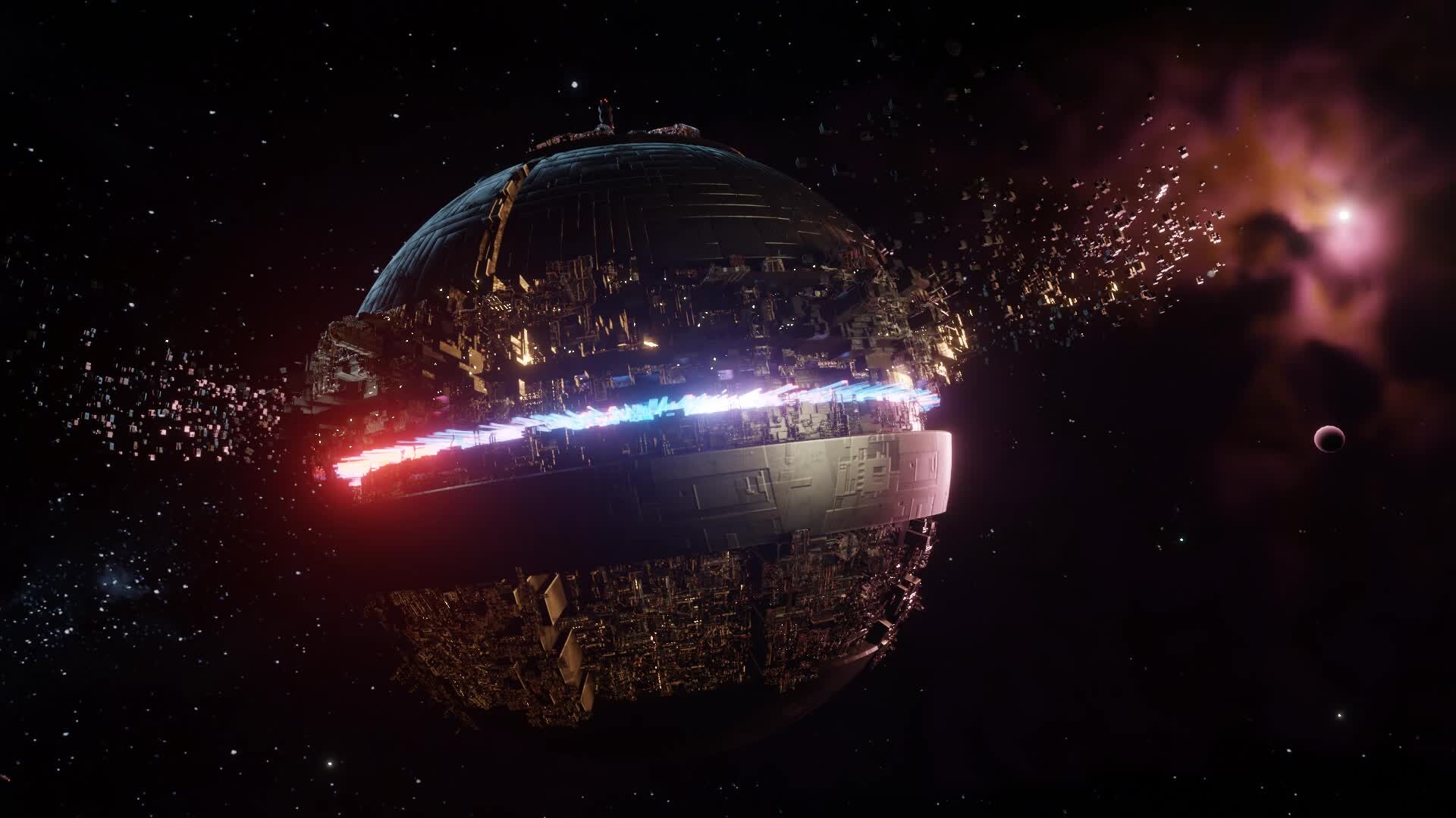 ArtStation - Vanguard 1 leaving Sphere City