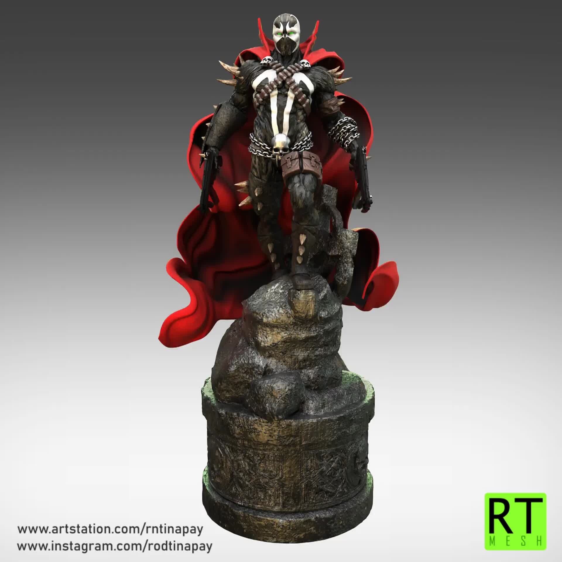ArtStation - SPAWN DIGITAL STATUE