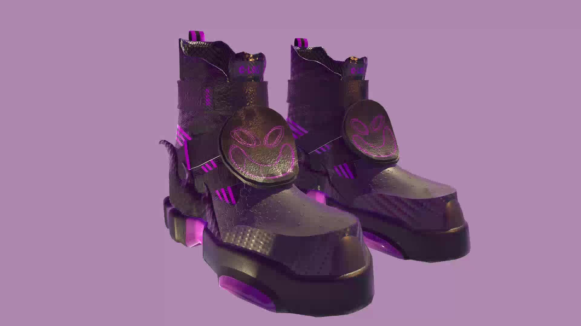 ArtStation - 3d Cyberpunk Shoe model
