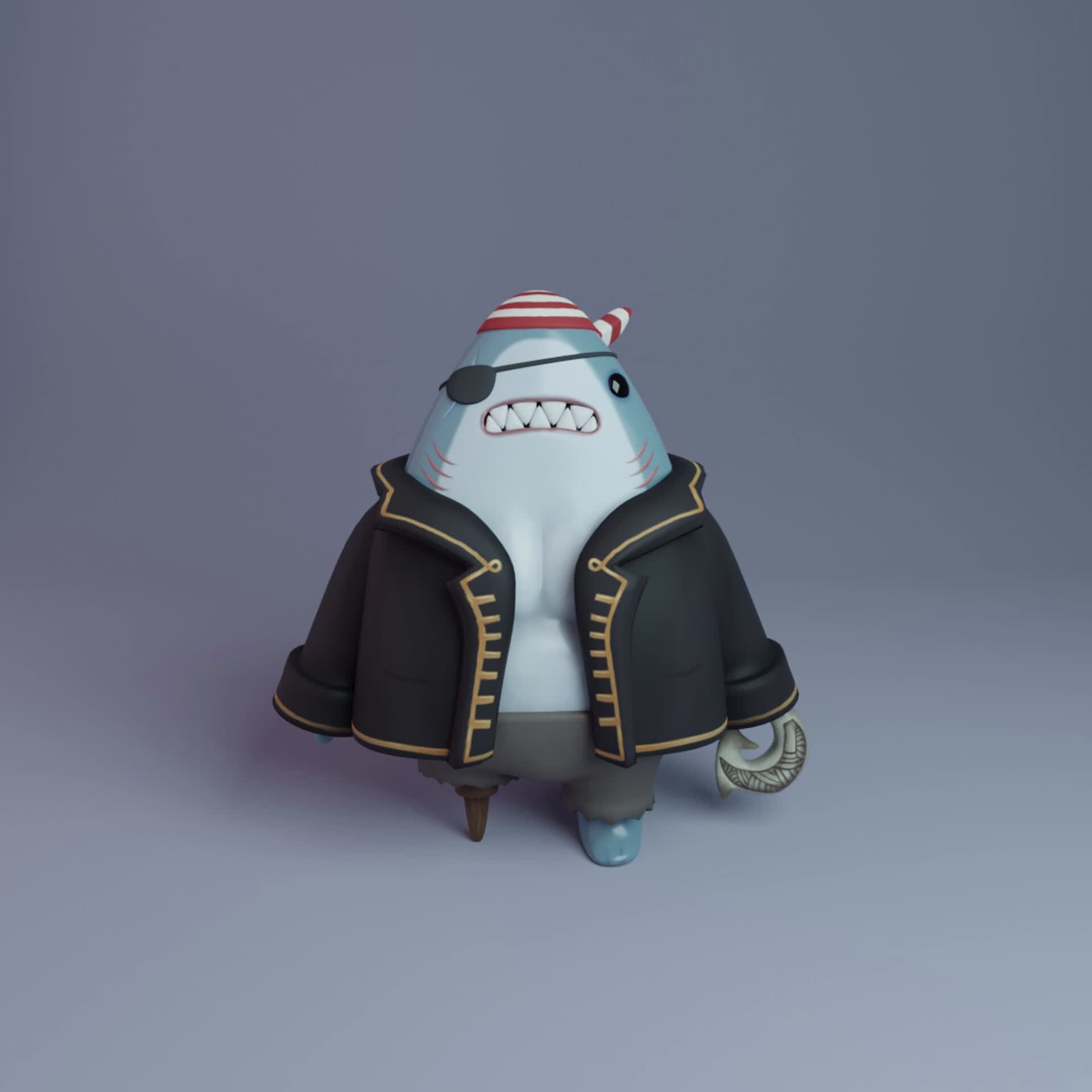 ArtStation - shark pirate