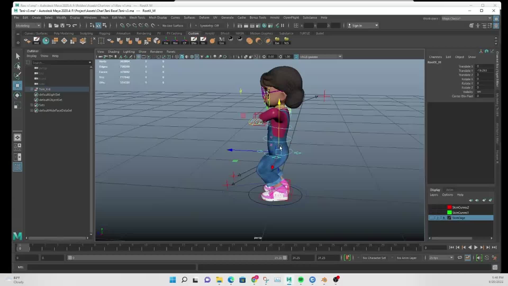 ArtStation - Rigging cartoon movie, game, blendsharp