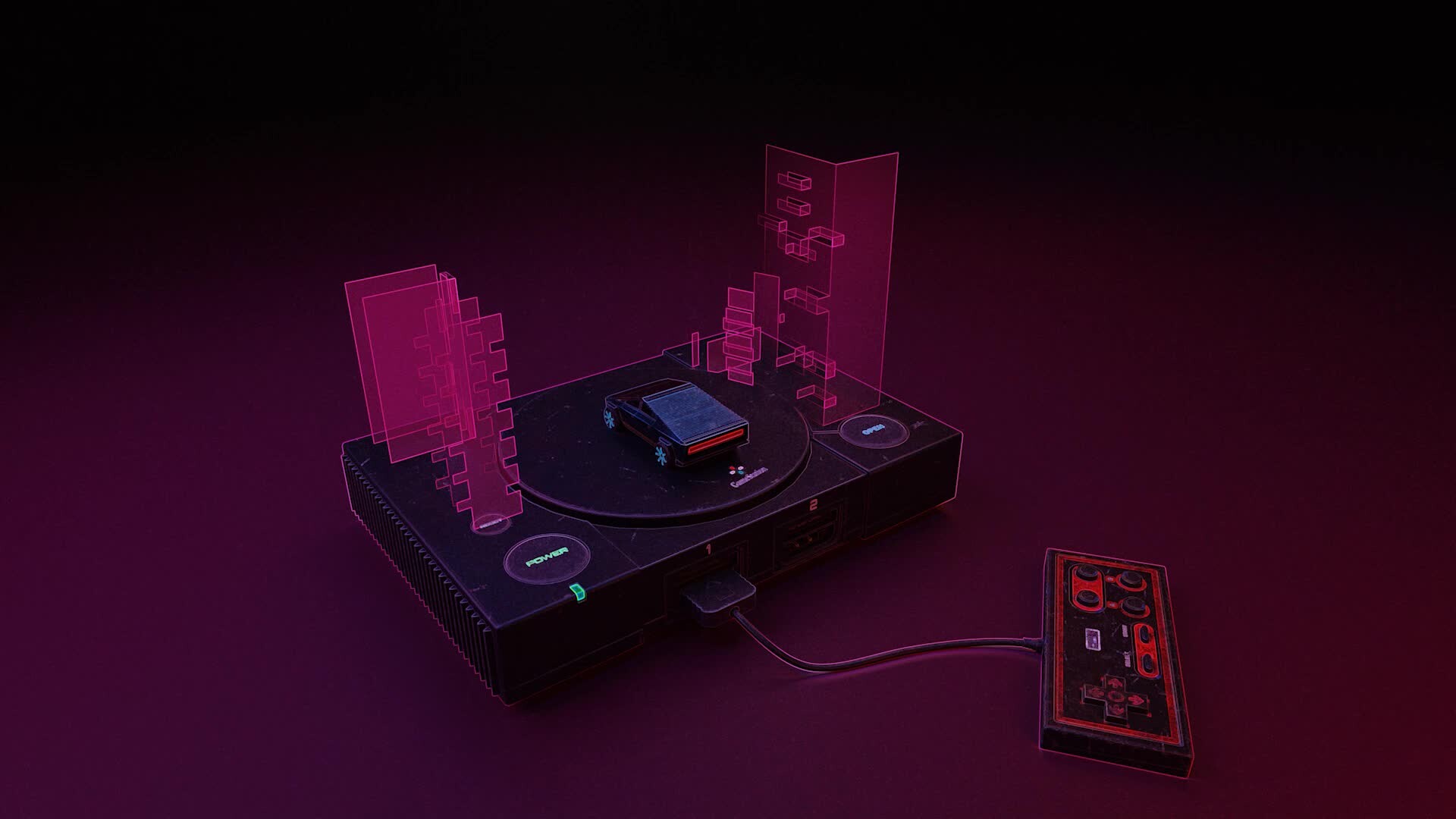 ArtStation - Synthwave Console