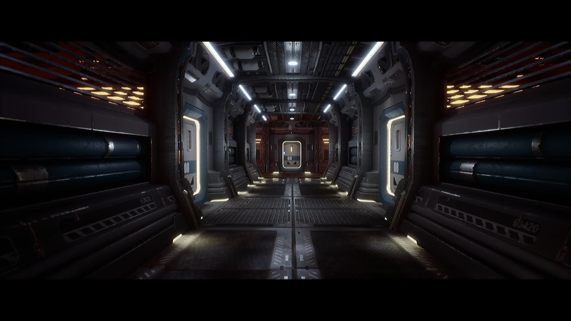 ArtStation - Sci-Fi Corridor texture exercise