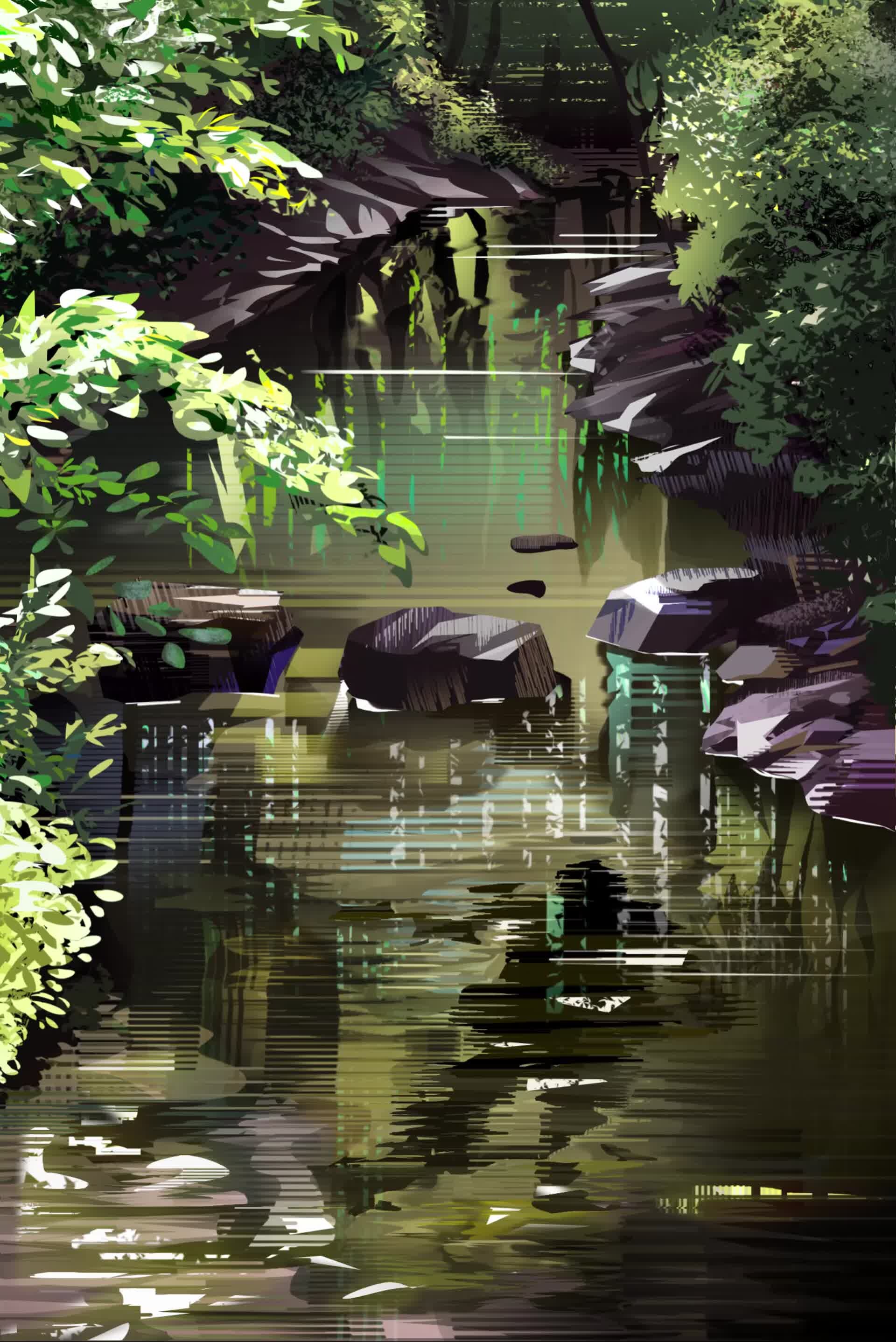 ArtStation - River Animated Background Illustration (2022)