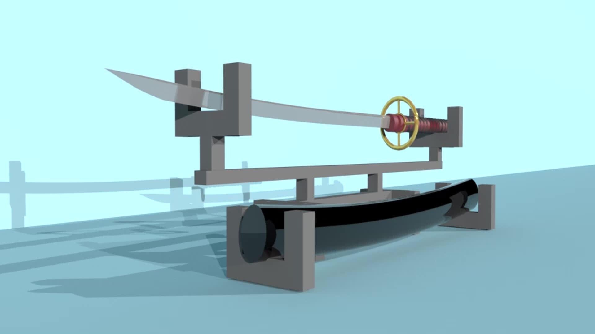 Litzy M. Liao S. - Sword 3D modeling