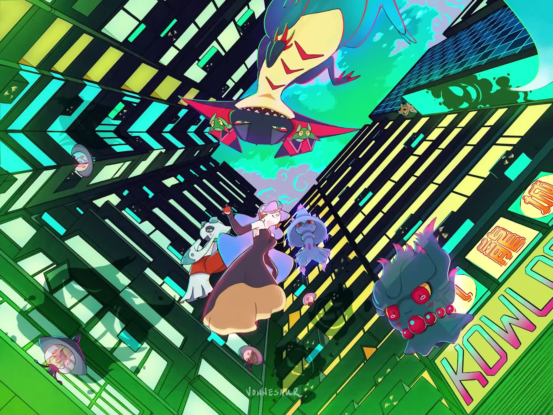 ArtStation - Kowloon-Pokemon-Night