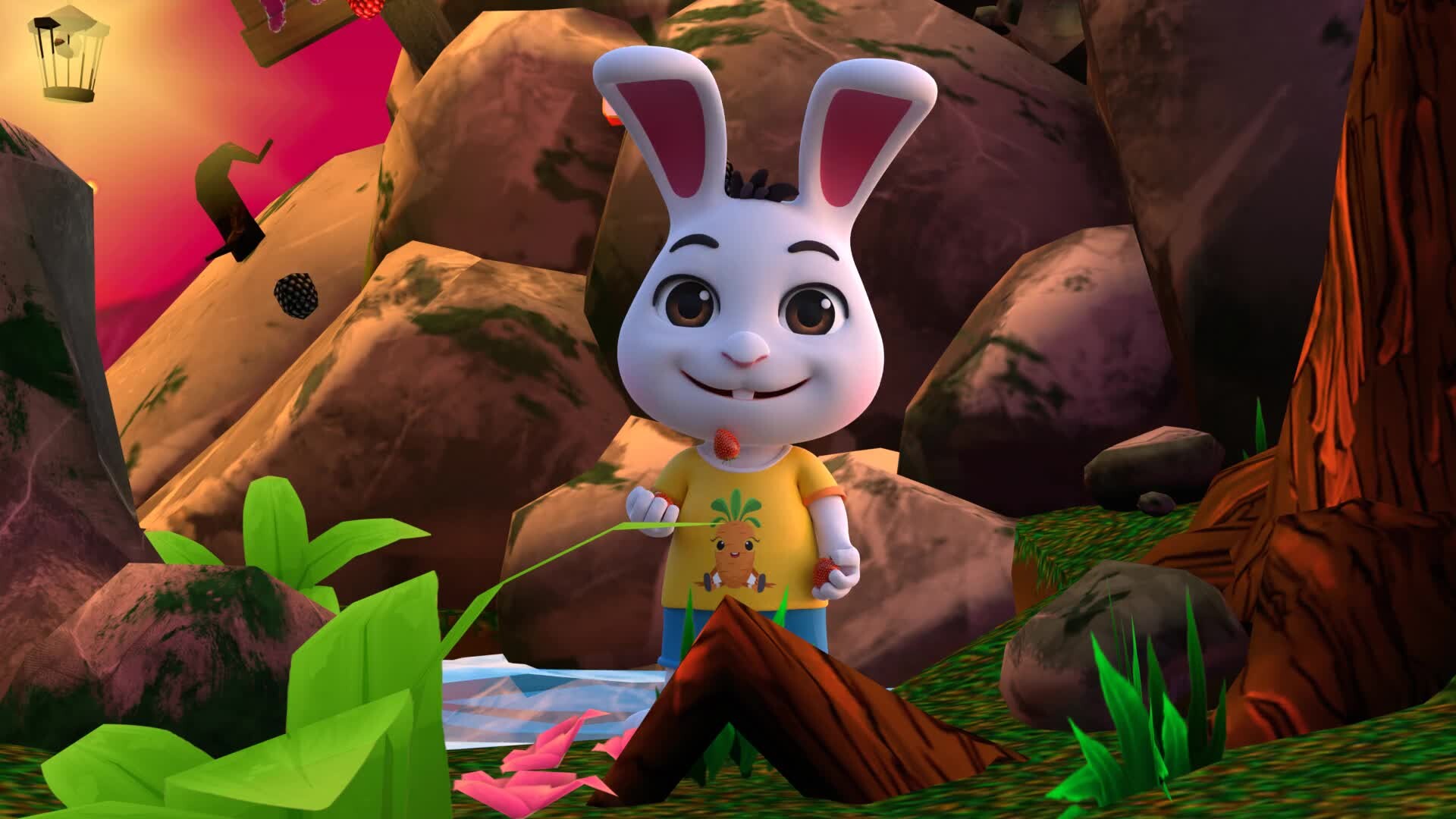 ArtStation - Rabbit is juggling strawberries