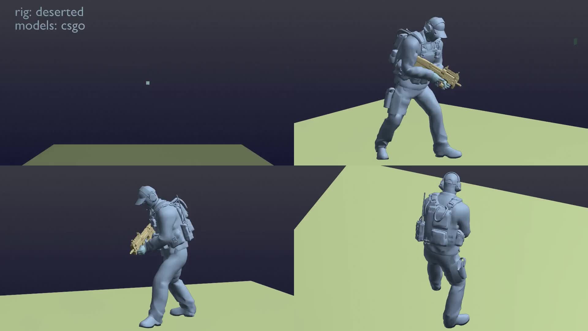 ArtStation - CSGO player model p90 animation