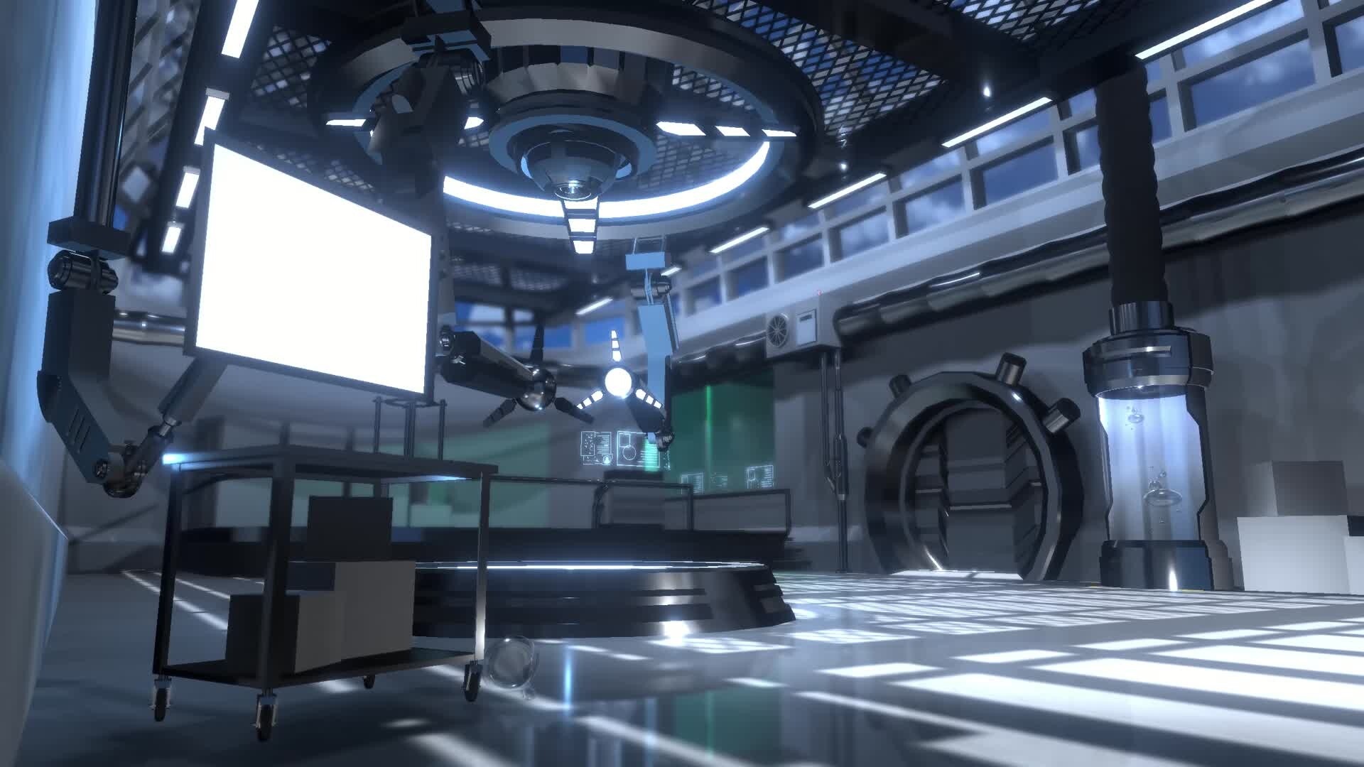 ArtStation - Future science lab (3.2 Robot Factory remake)