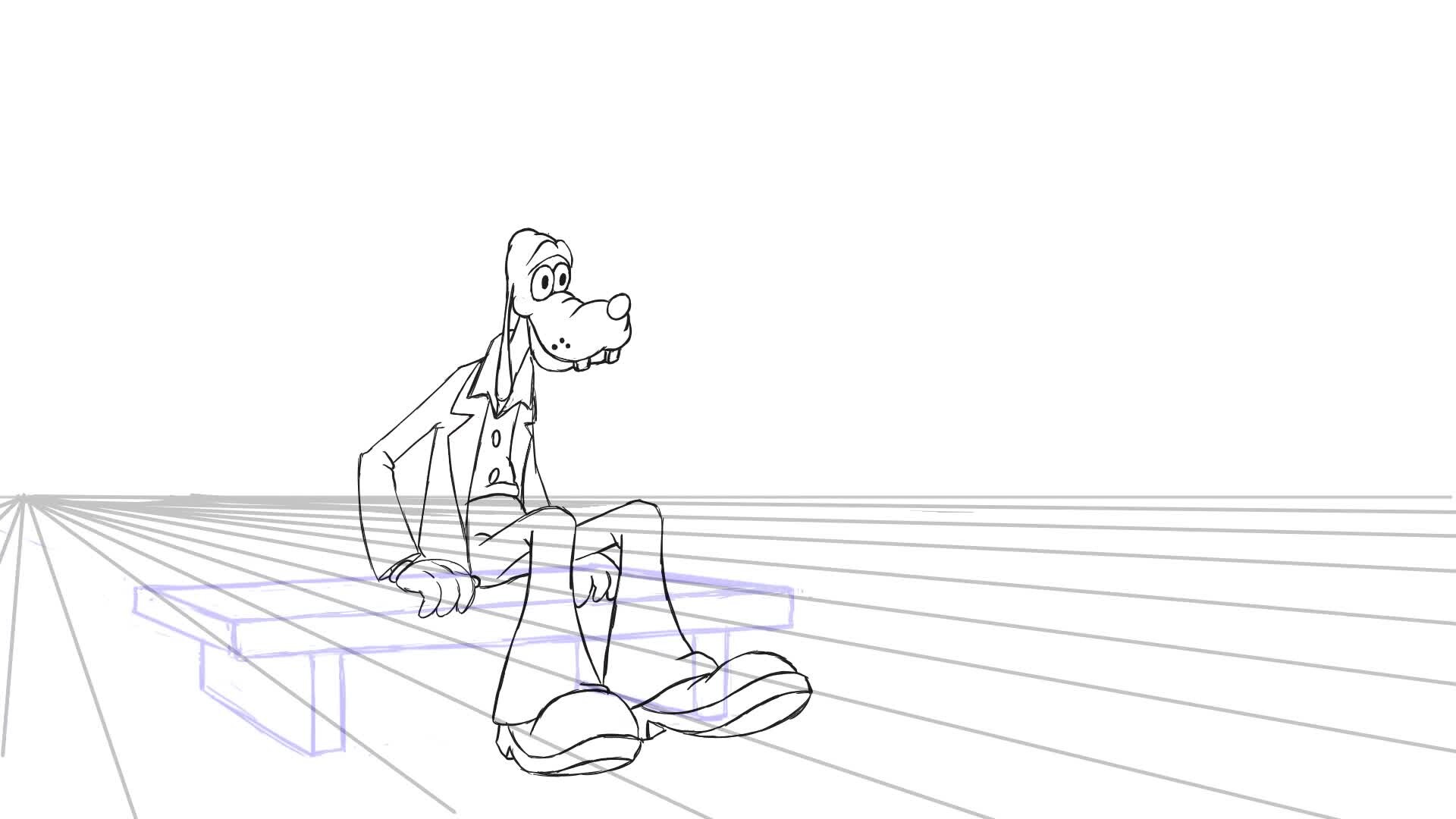 ArtStation - Goofy's acting. 2D Animation