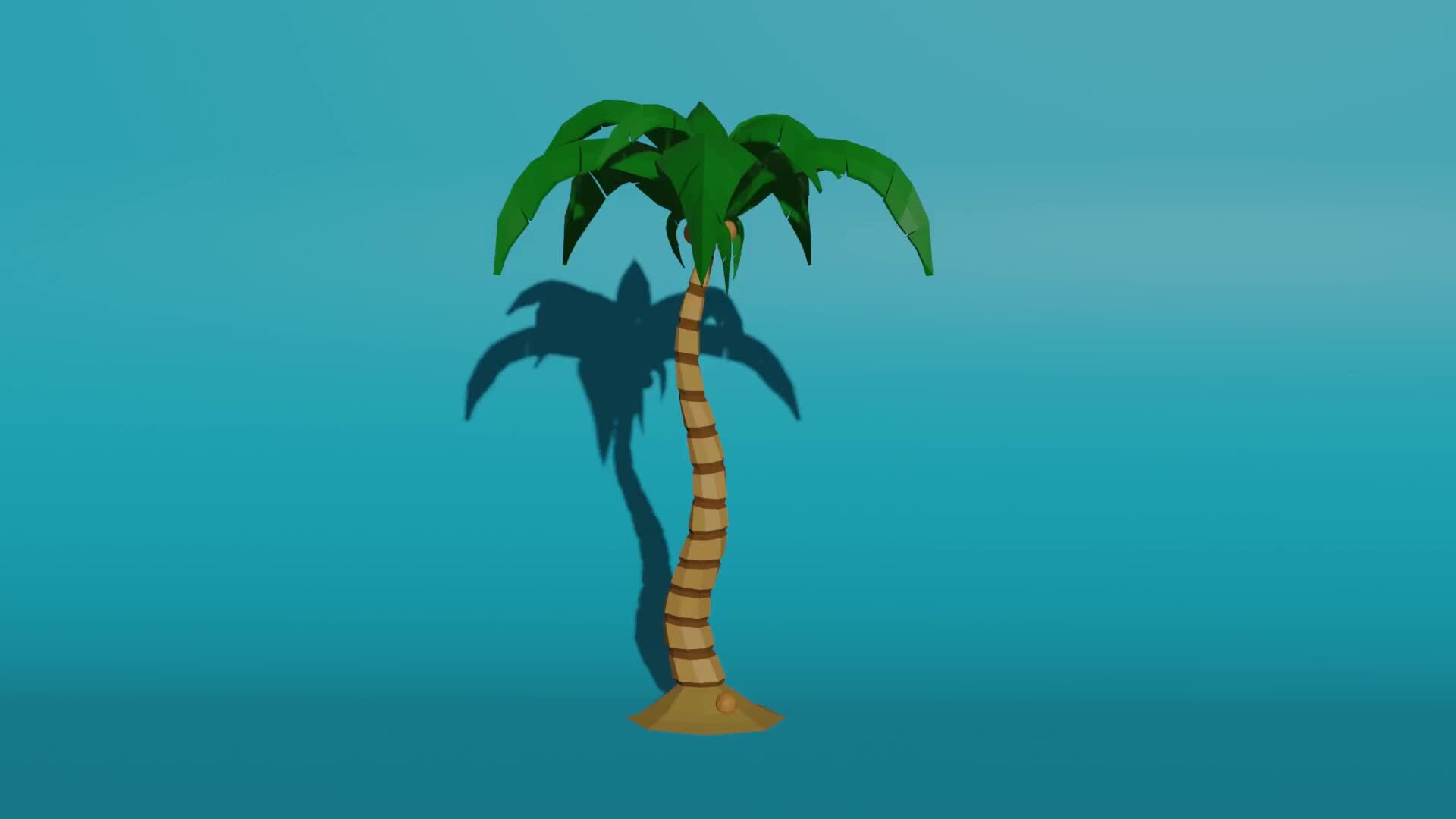 ArtStation - Palm with coconouts