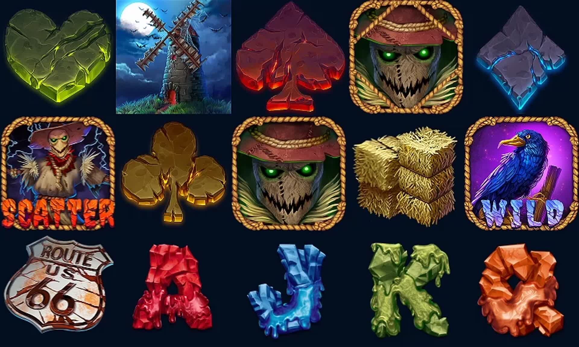 ArtStation - Symbols animation for the slot machine "Scarecrow"
