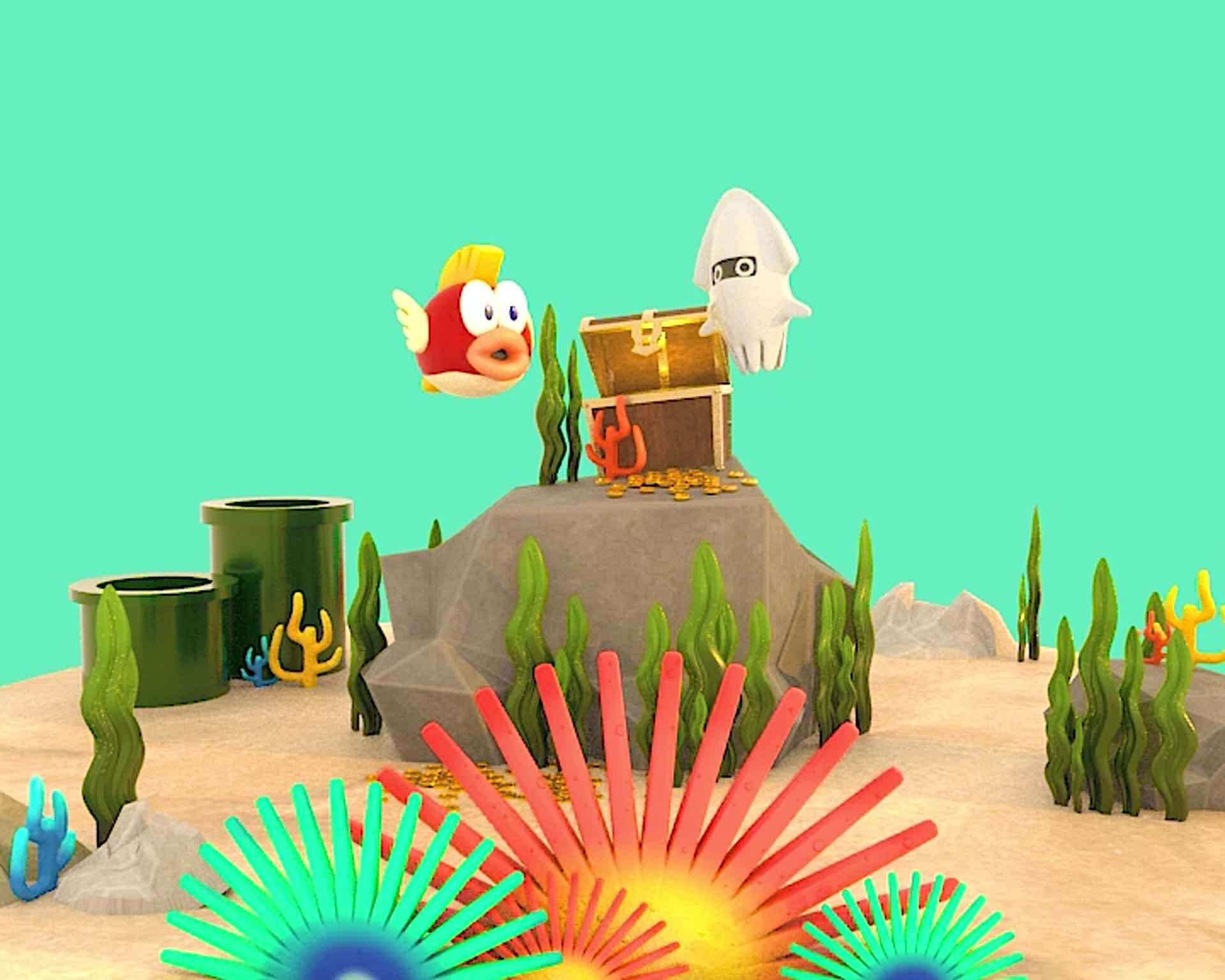 ArtStation - Cheep Cheep and Blooper