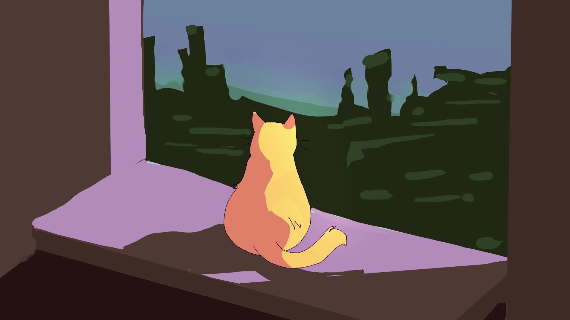 ArtStation - Canyon Cat - (Tail Animation Practice)