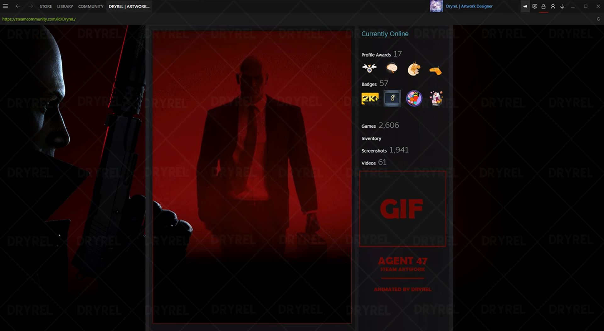 ArtStation - Agent 47 | Animated Steam Artwork