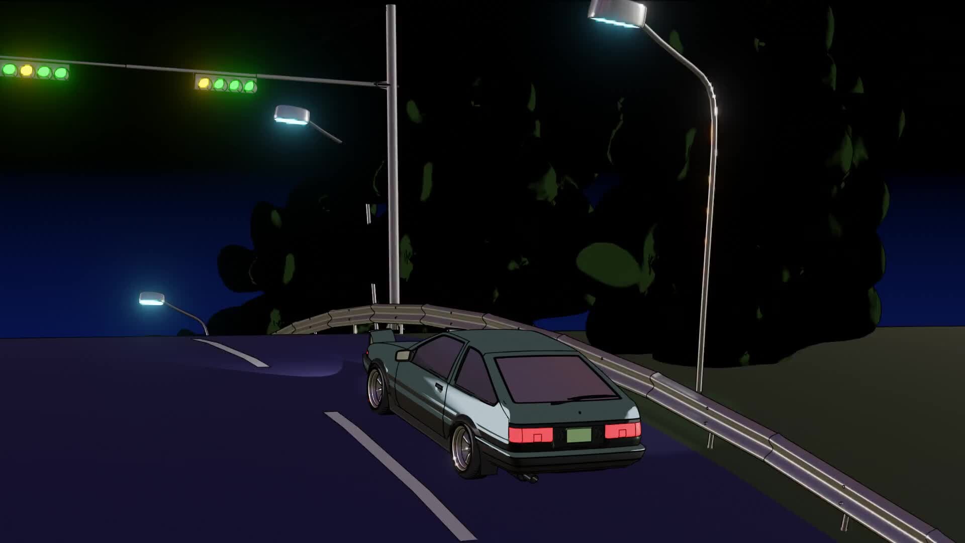 ArtStation - 90's Anime style driving loops