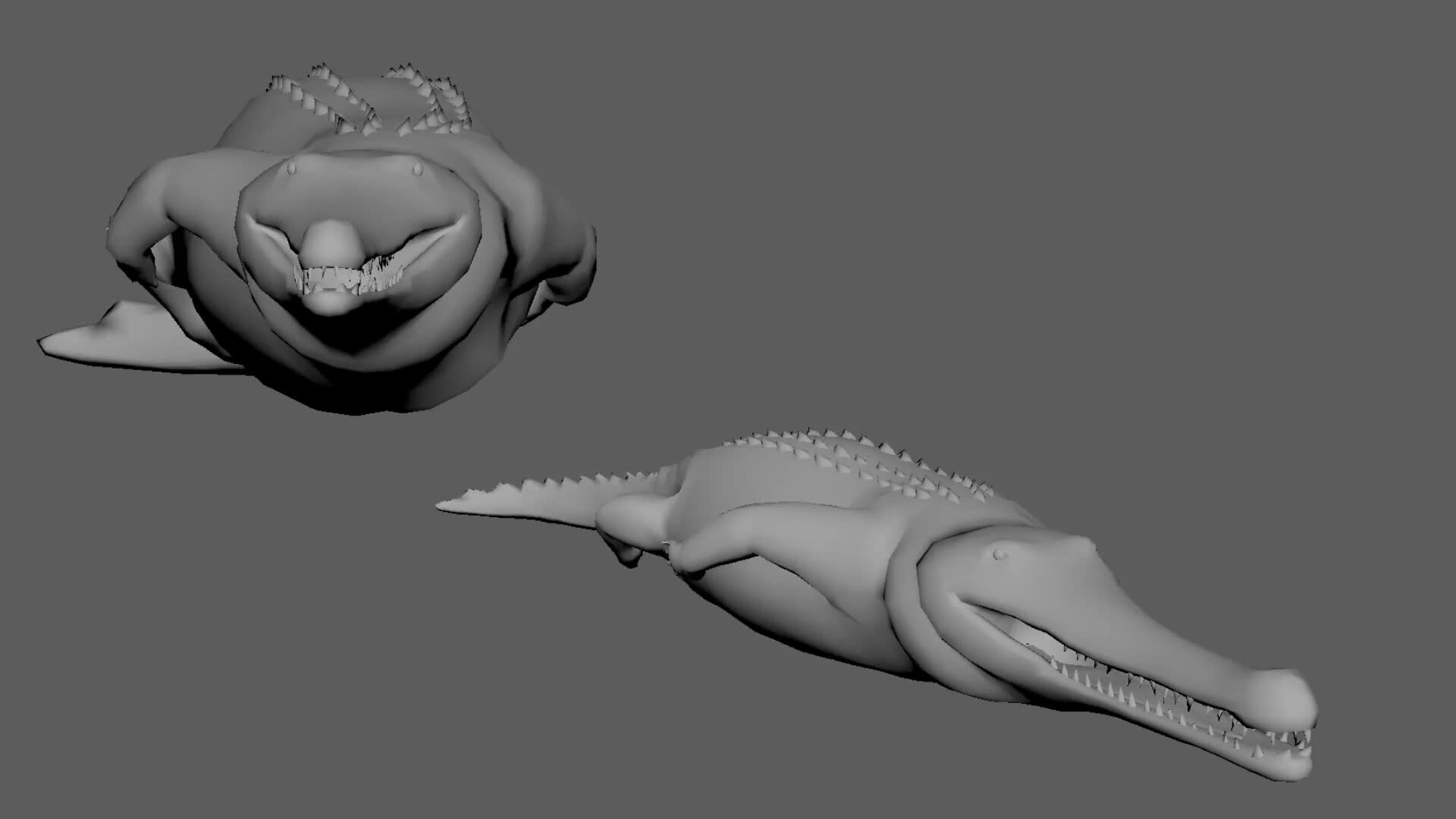 ArtStation - Crocodile Swim Animation