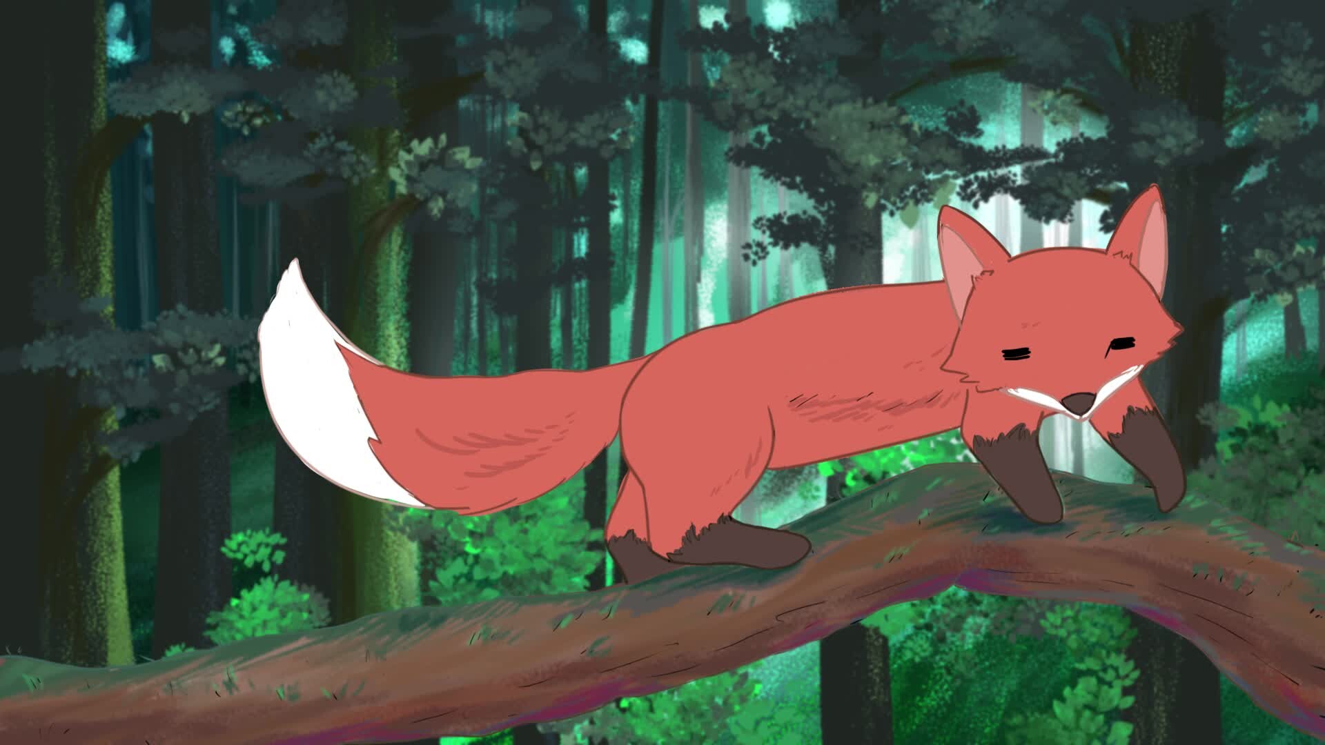 ArtStation - Fox Tail w/ Background (CA1)