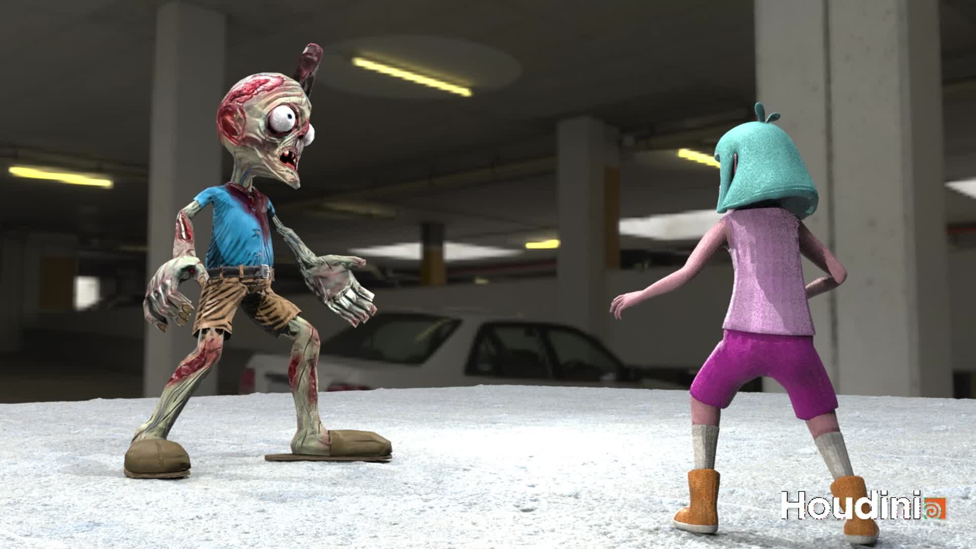 ArtStation - Monster killed by flames