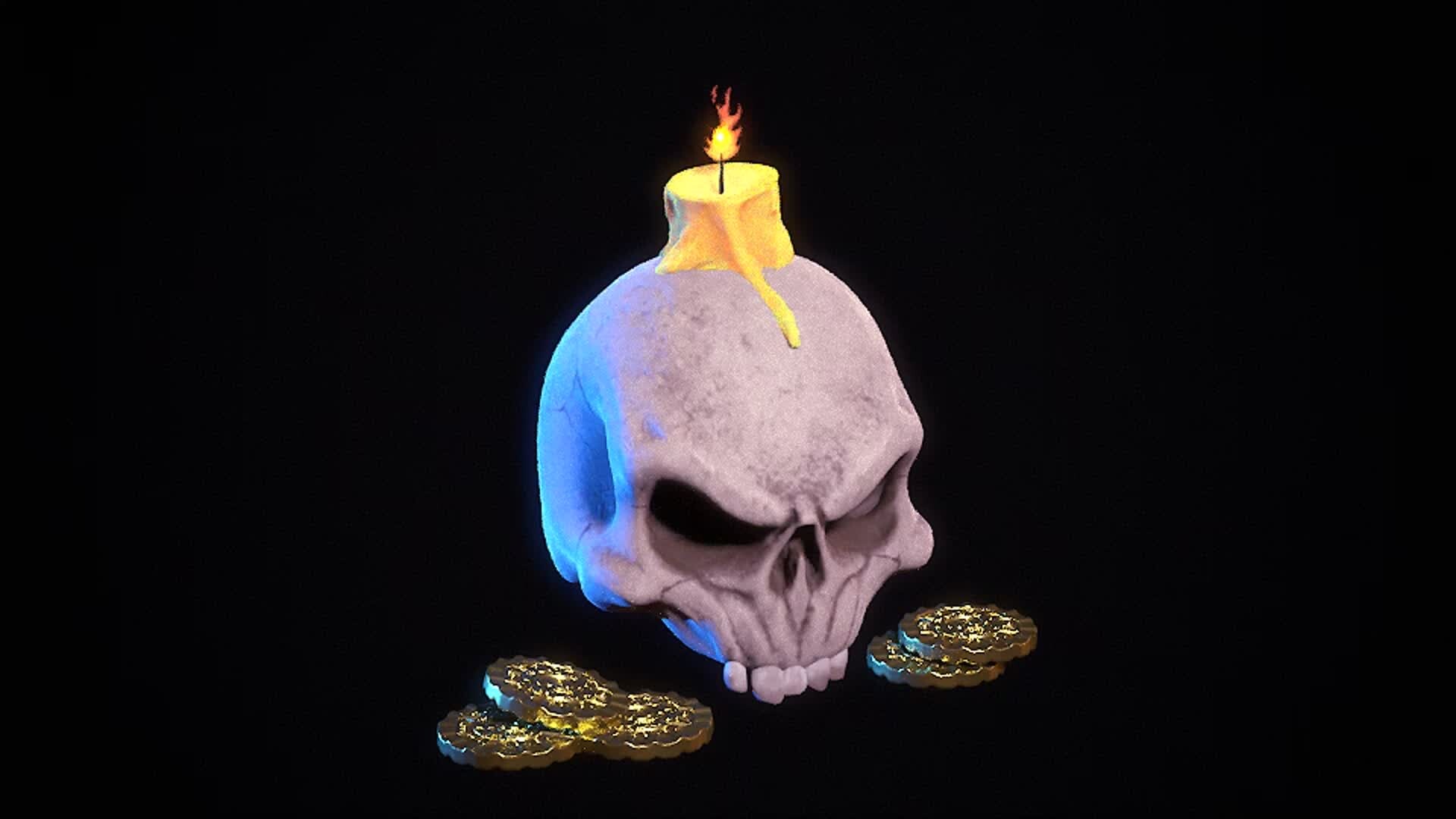 ArtStation - 3d skull