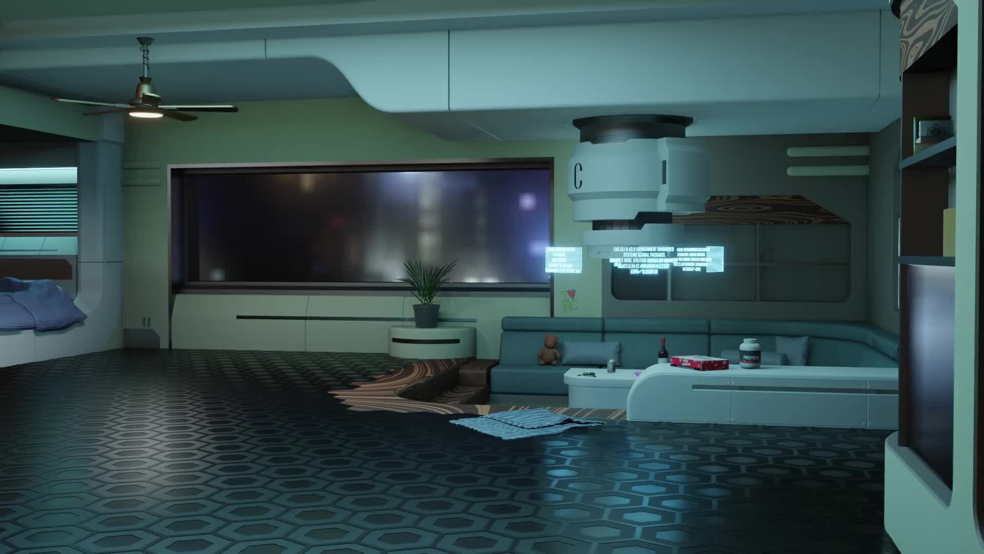 ArtStation - Cyberpunk 2077 Apartment
