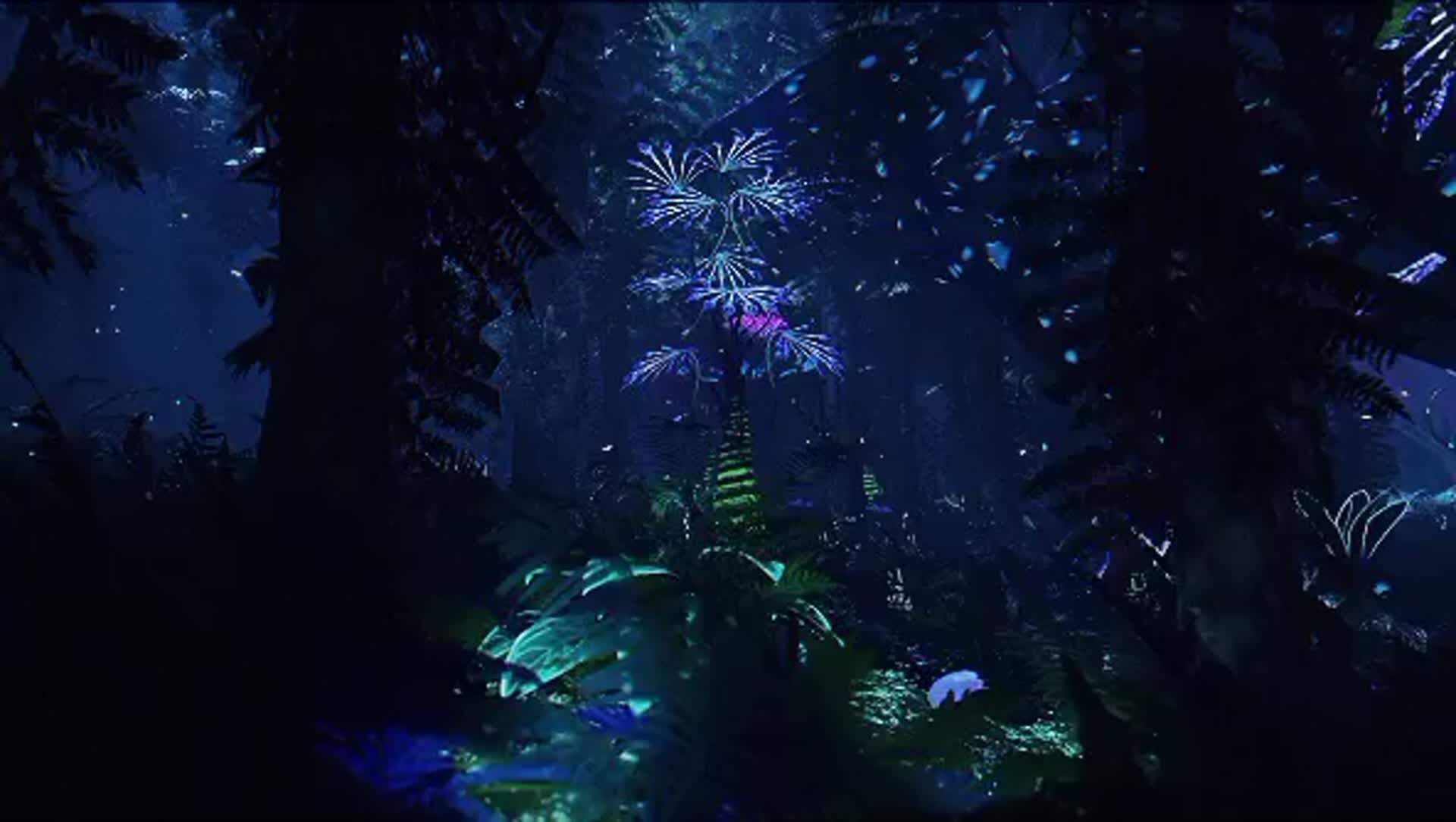 ArtStation - Bioluminescence at night on Alien Forest or Jungle Made in ...