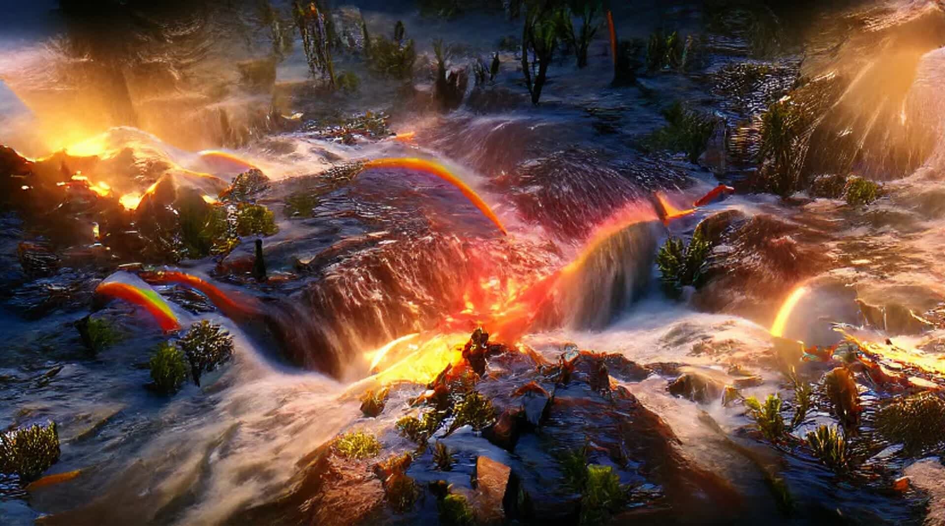 ArtStation - Sunset Over Devil's Falls