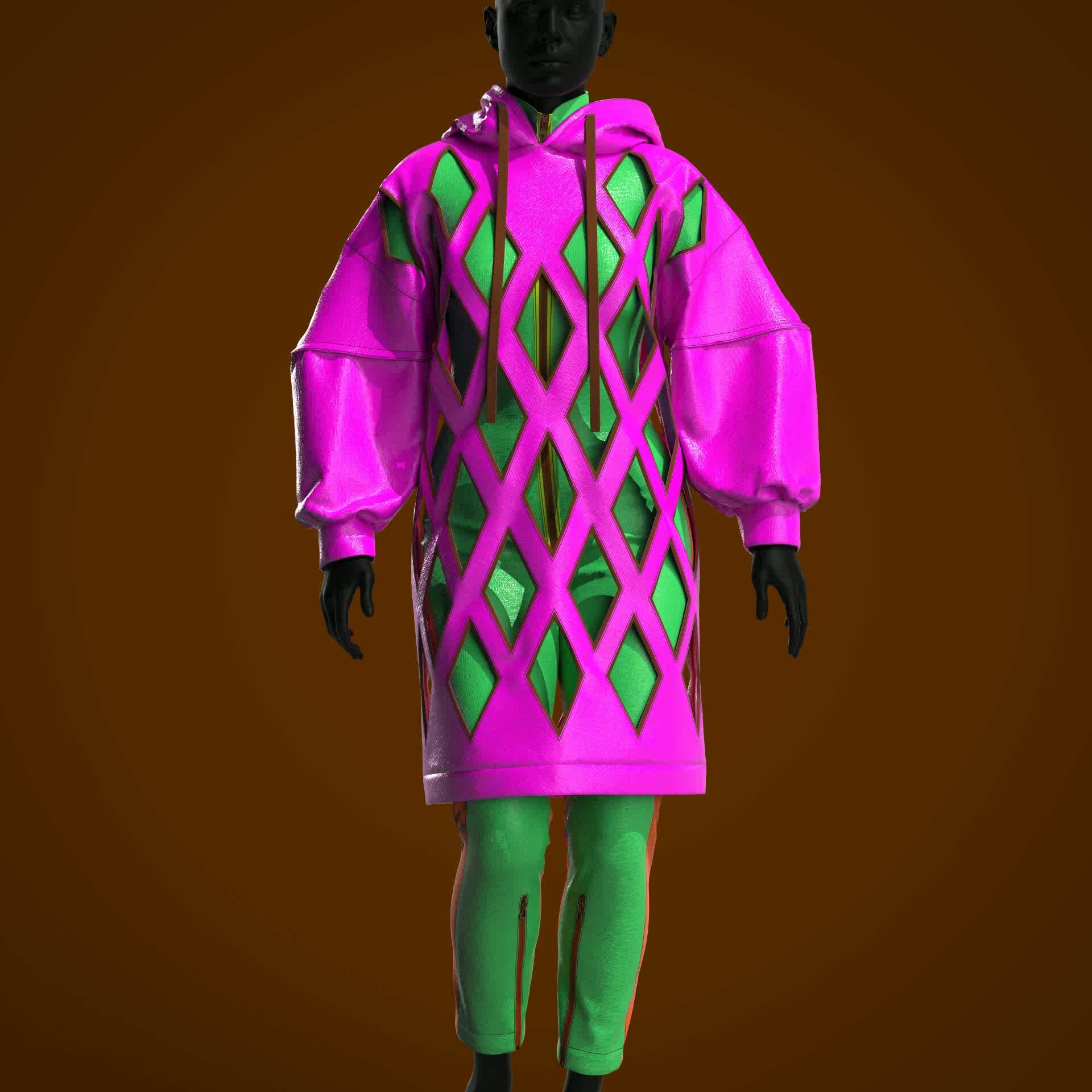 ArtStation - Study digital clothing samples with CLO3D