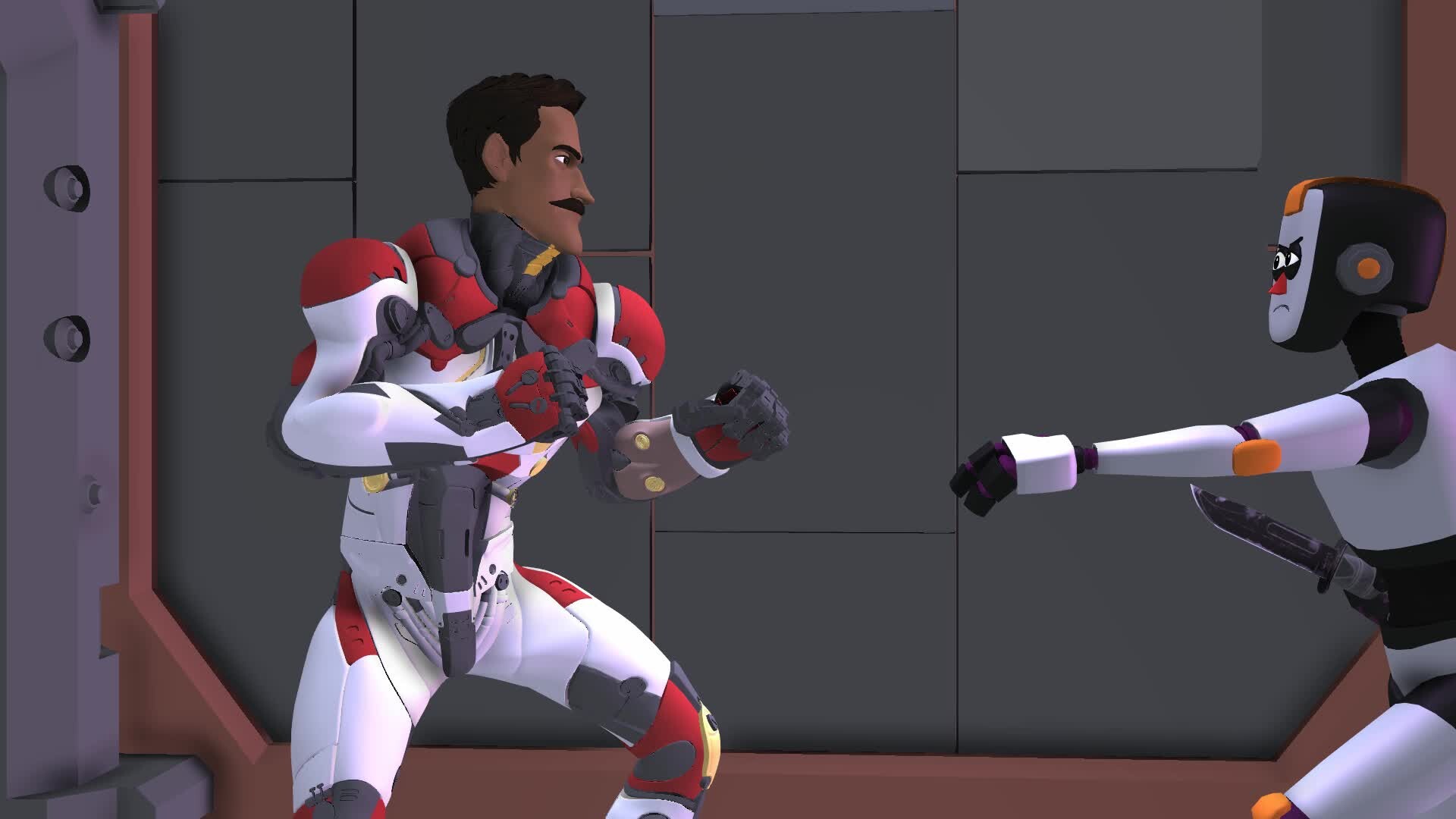 ArtStation - Animation Fight scene