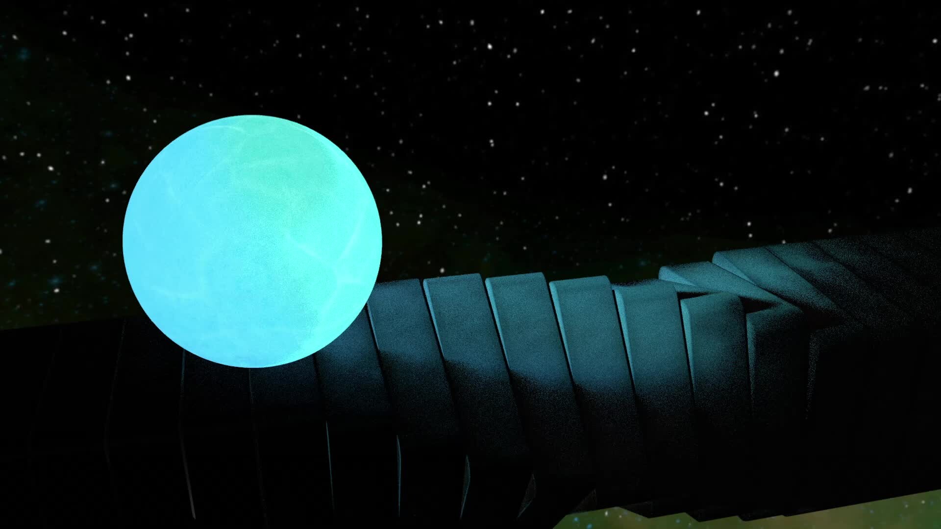 ArtStation - Glowing Rolling Ball Animation Practice