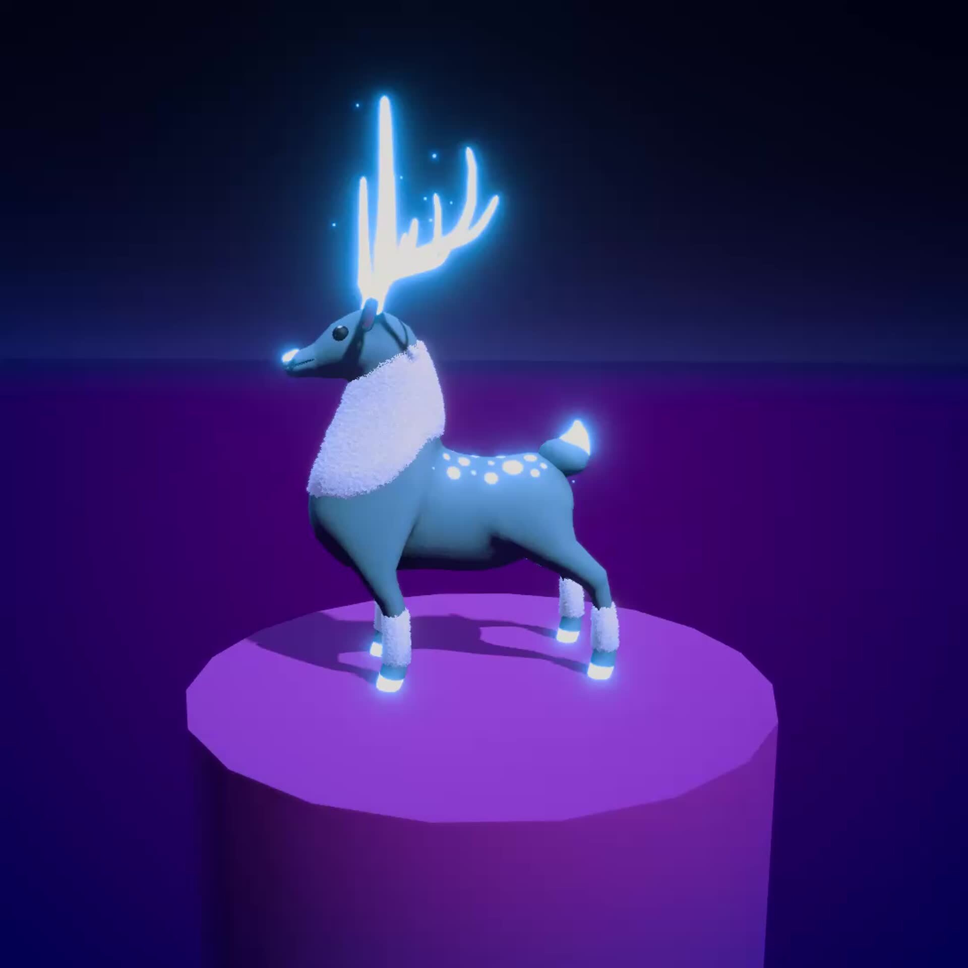 ArtStation - Mystical Deer game model.