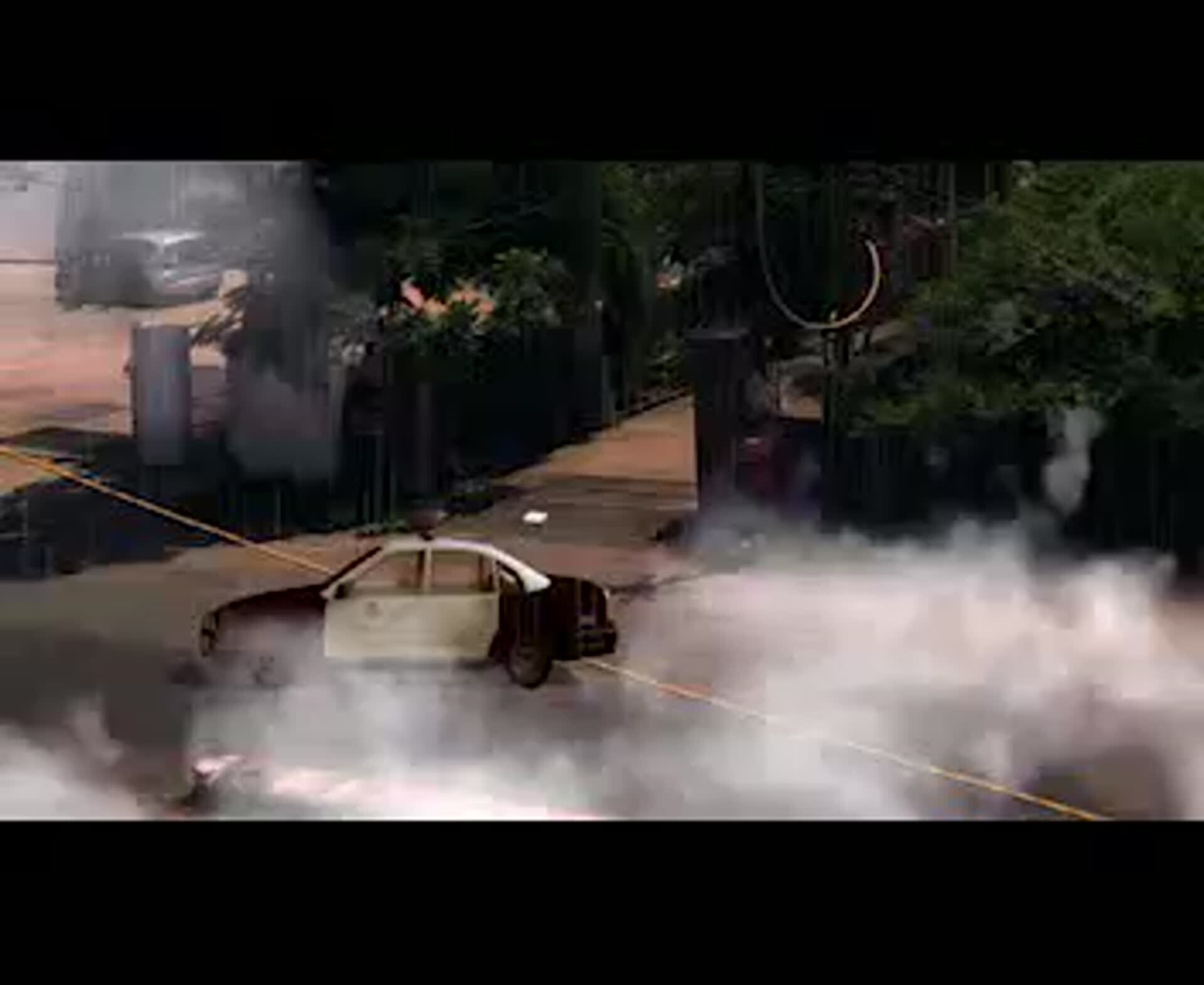ArtStation - Cop car exploding scene ( Film composition)