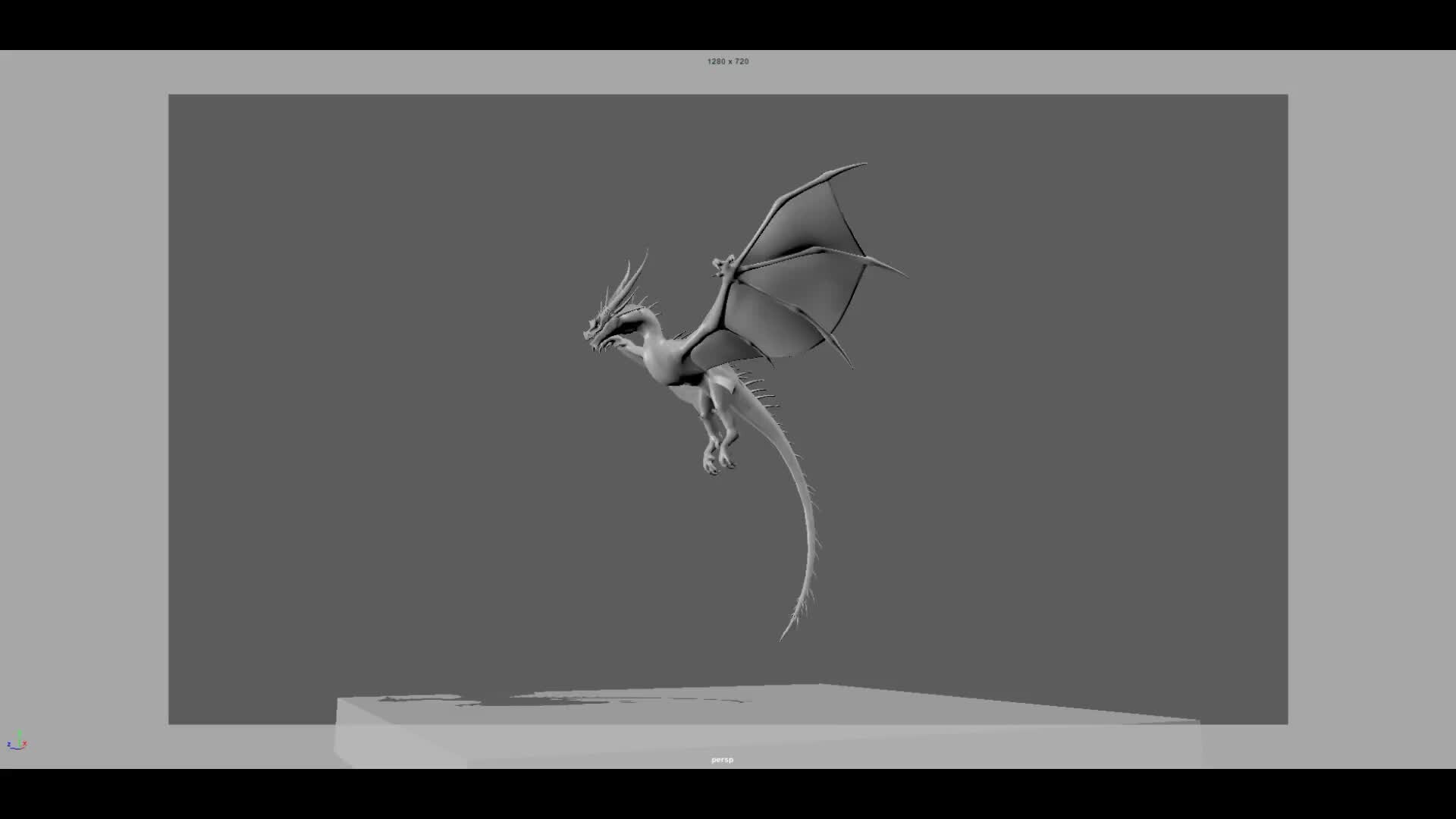 ArtStation - Dragon flying loop