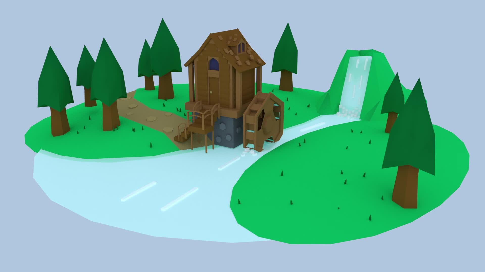 ArtStation - Water Wheel