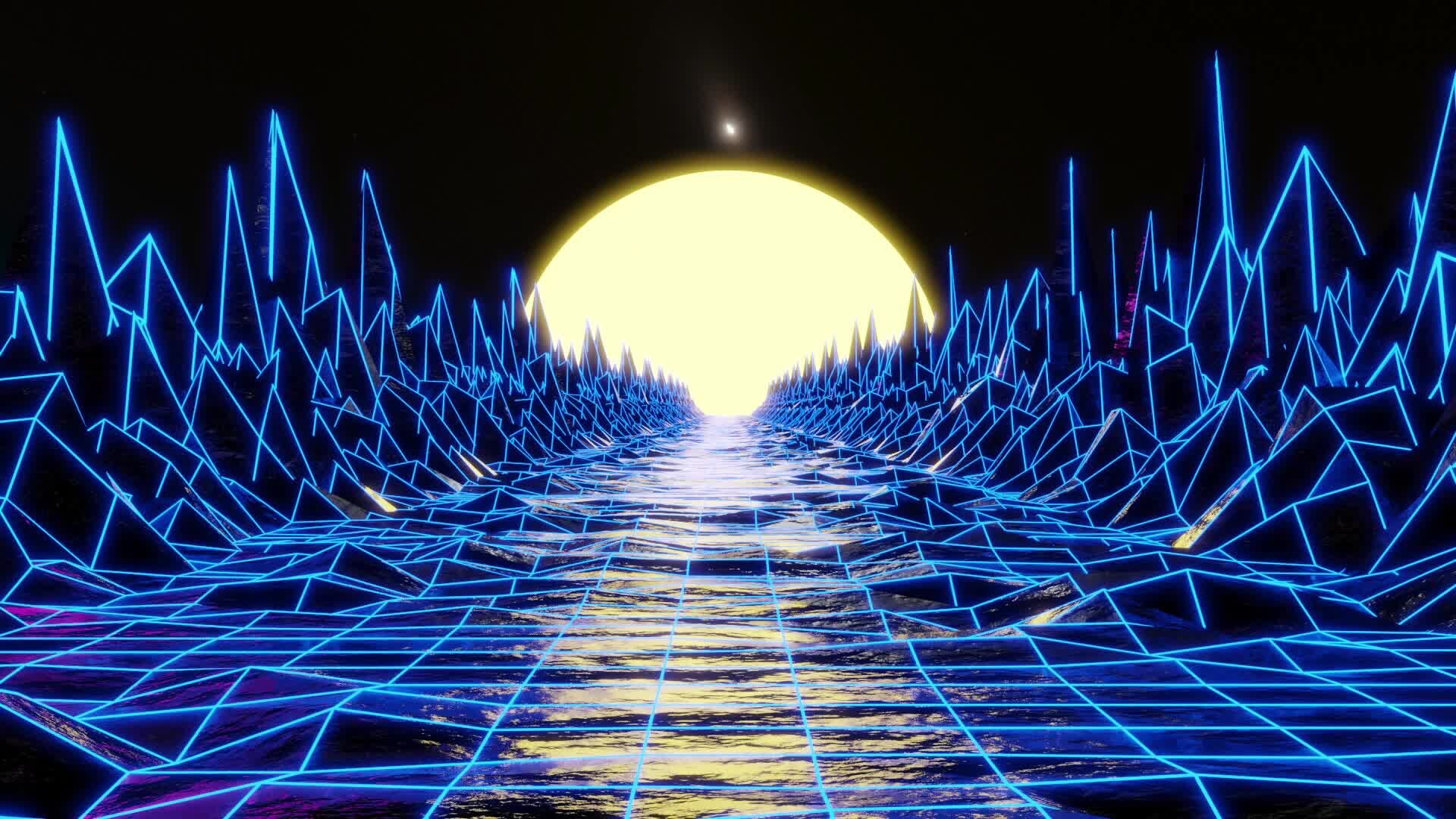 ArtStation - 80's Style Animation Loop