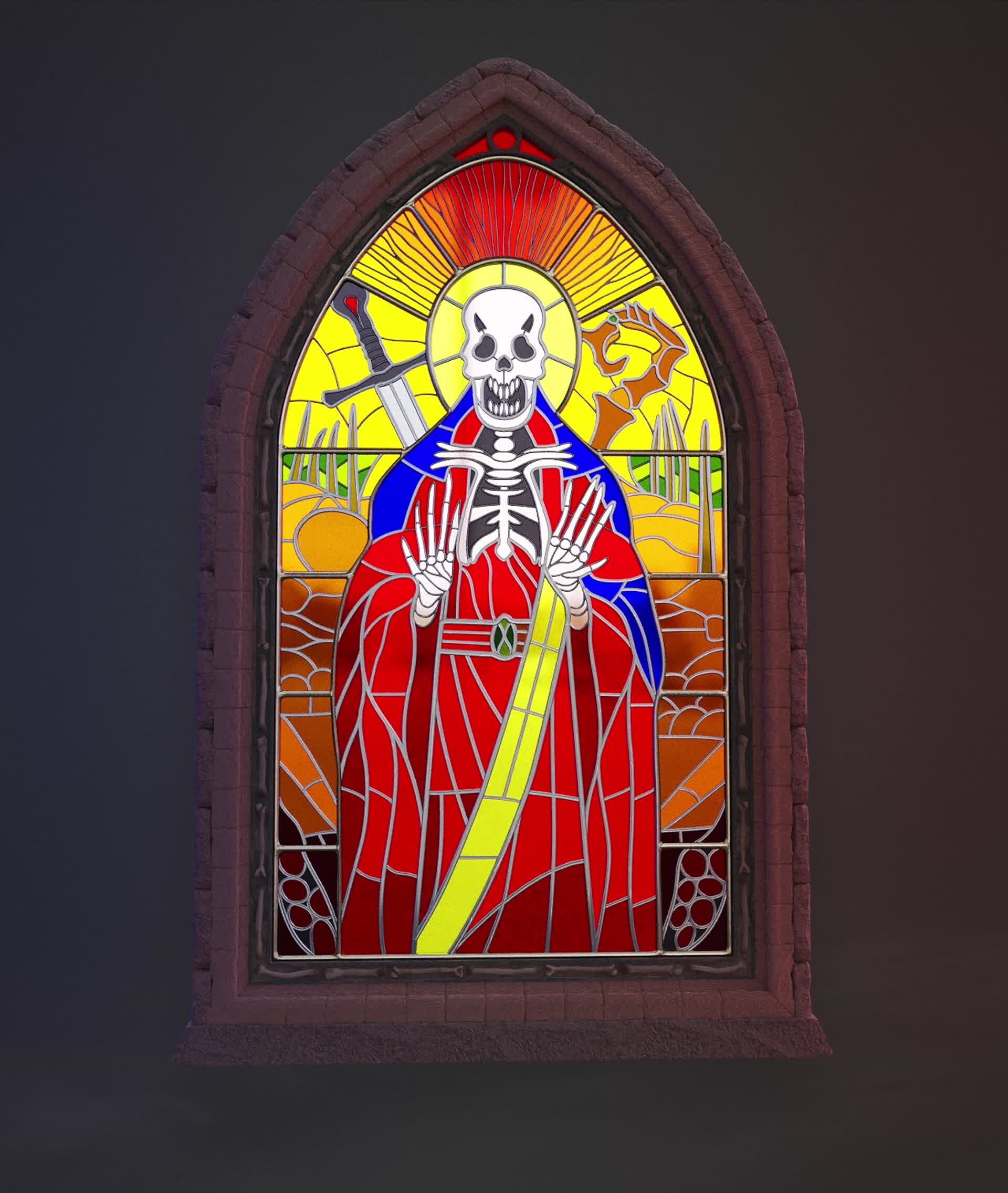 ArtStation - Stained Glass Window, part 3