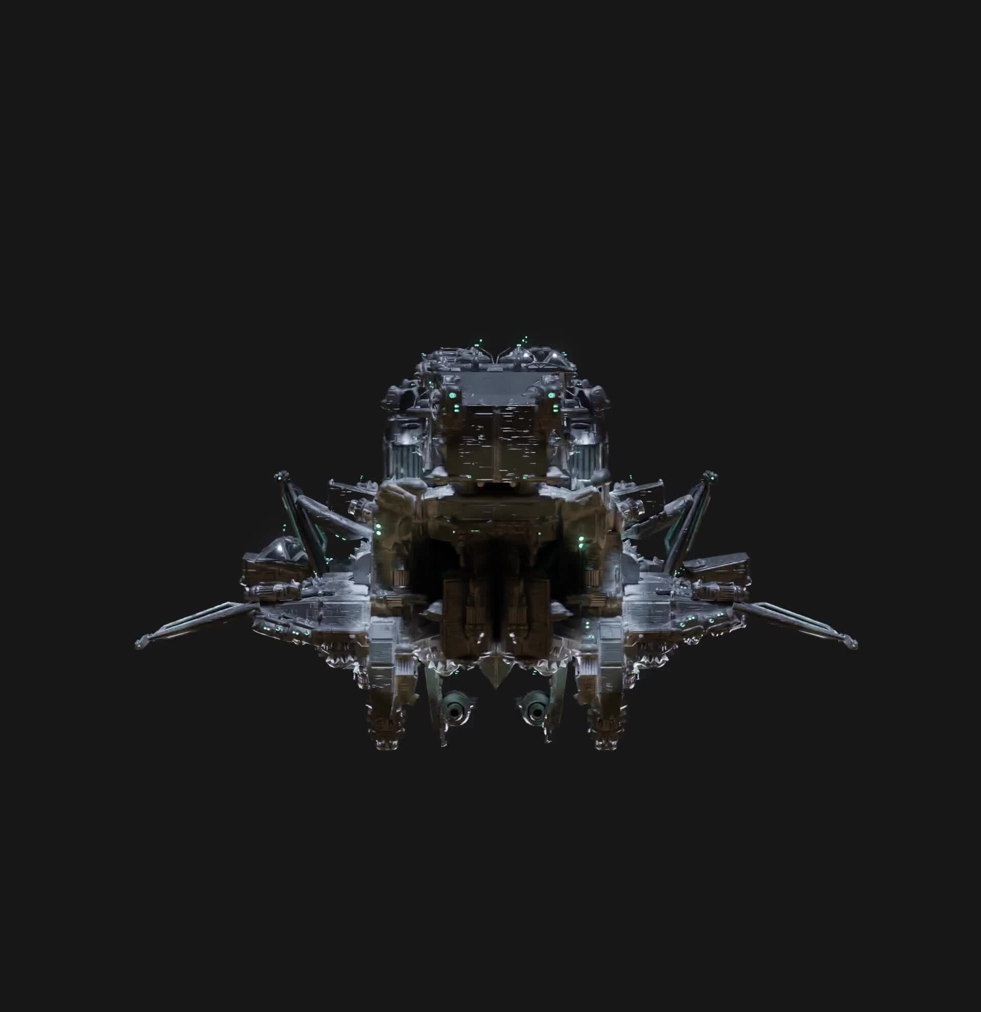 ArtStation - Spaceship Generator in Blender Geometry Nodes
