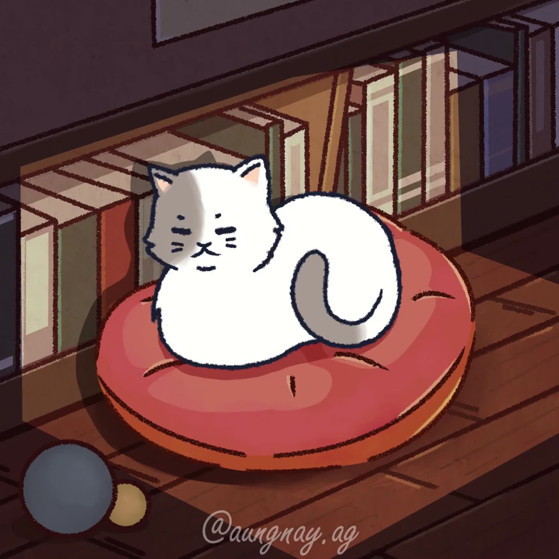 ArtStation - Lofi cat animation