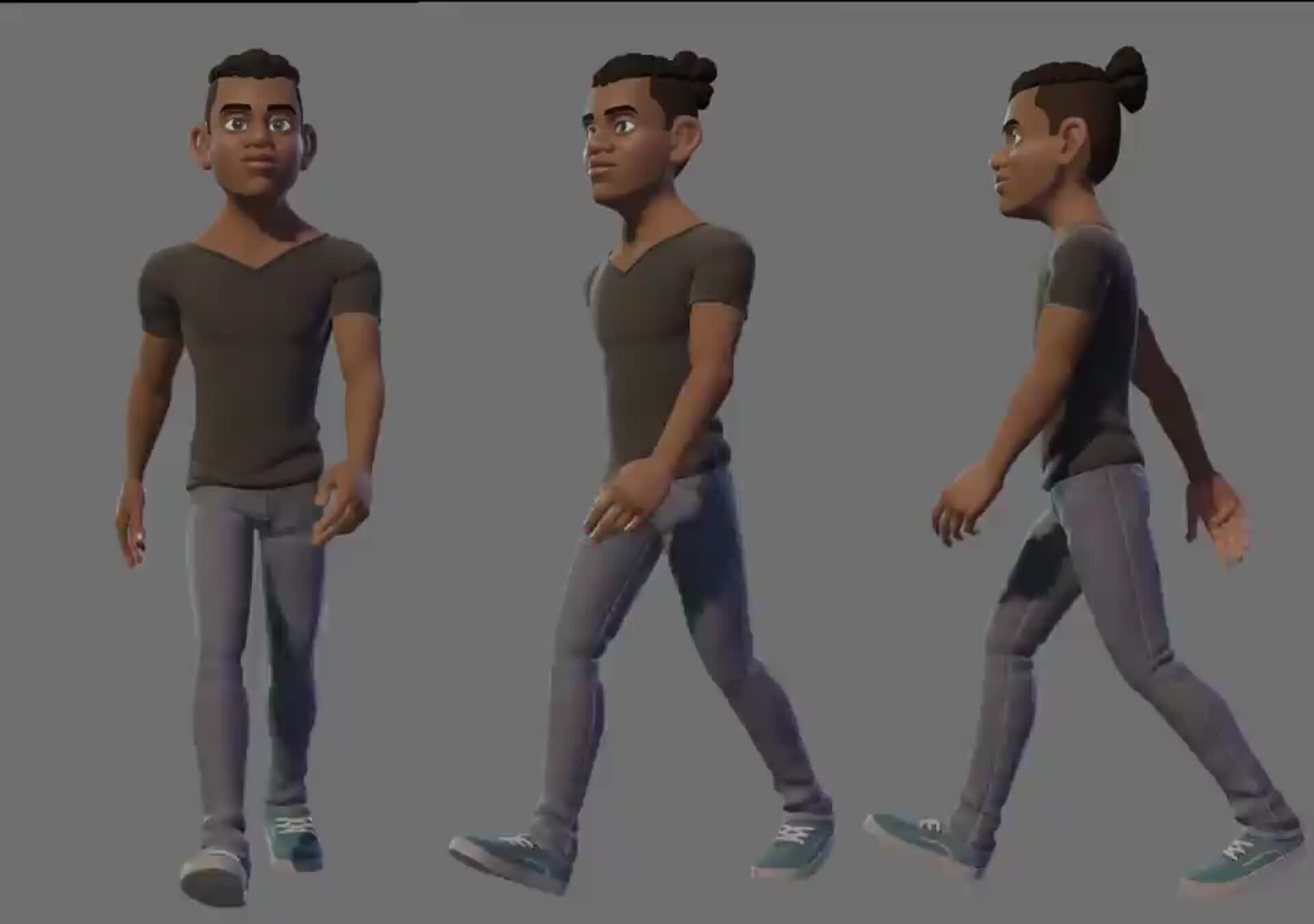 ArtStation - walk cycle in blender