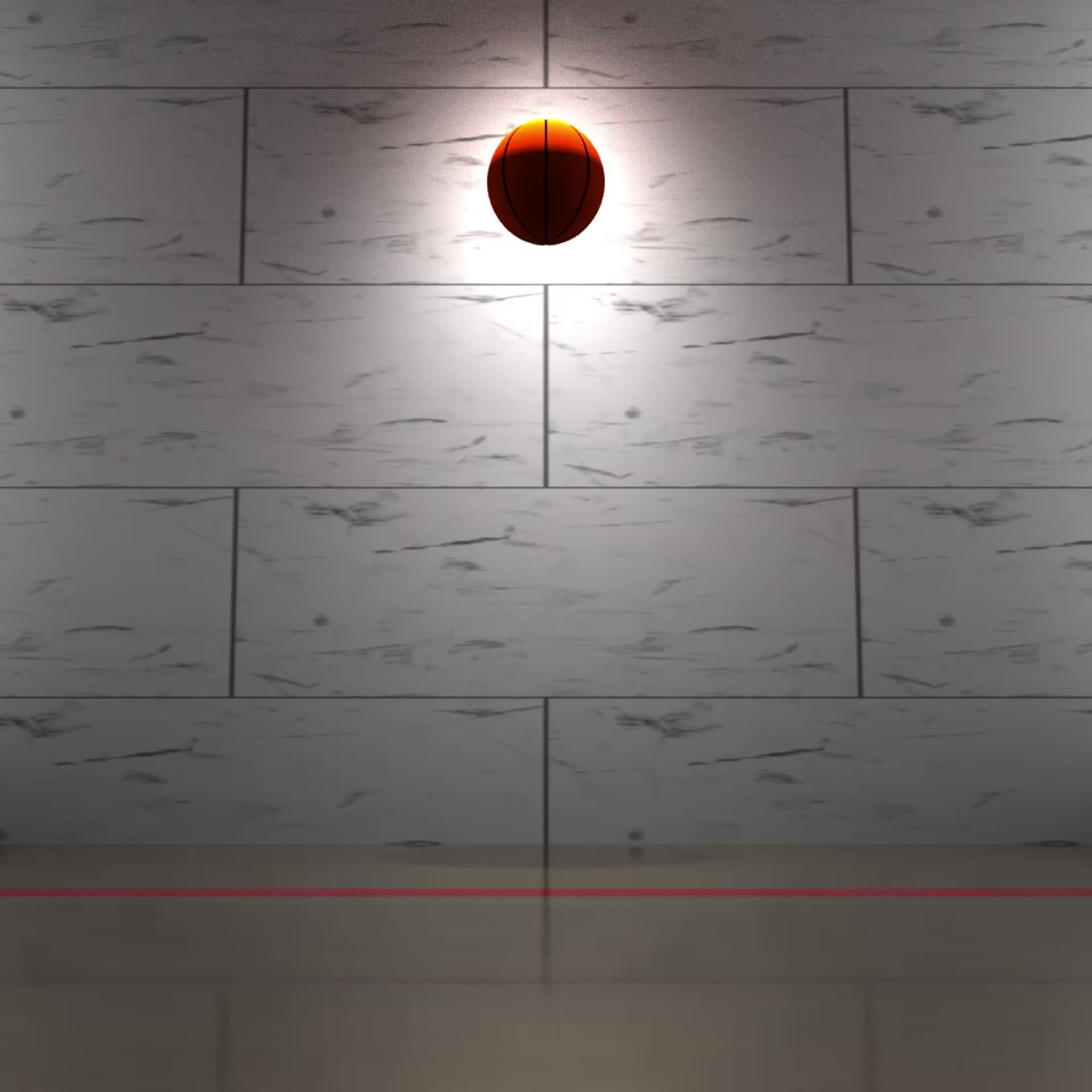 ArtStation - Basketball bounce 3D animation with sound